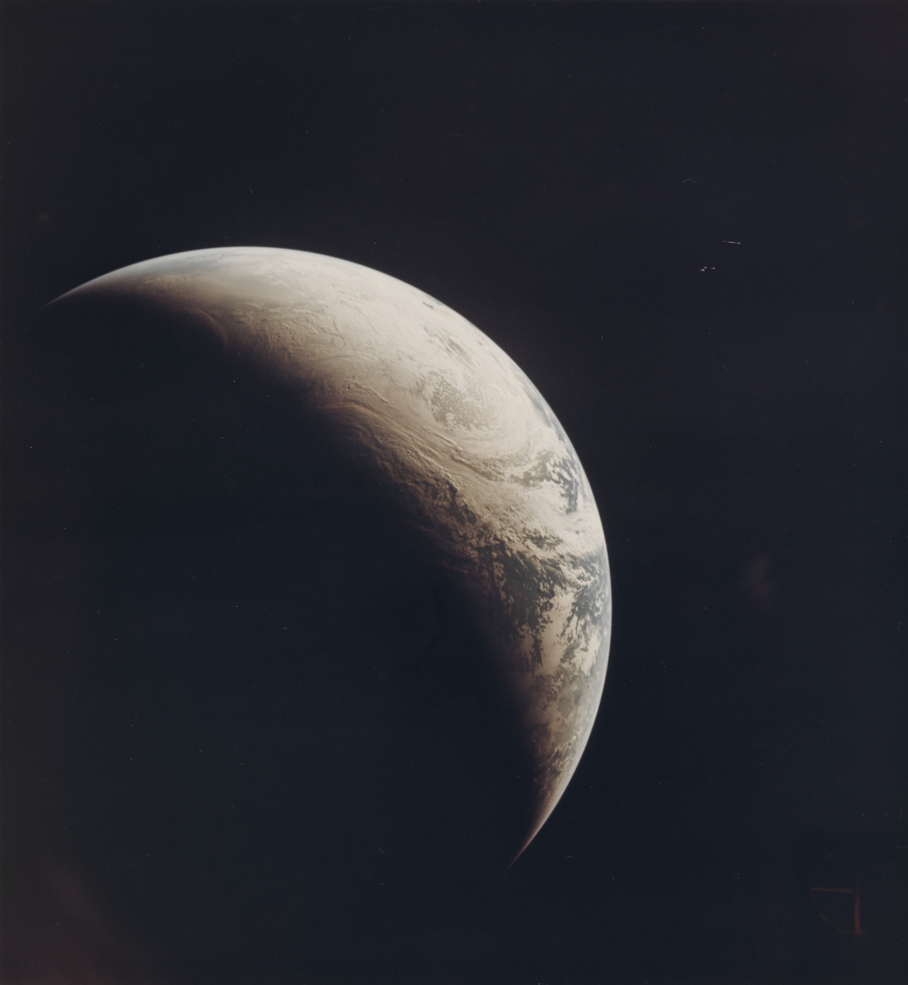 First color photograph of the whole Planet Earth, November 9, 1967 ...