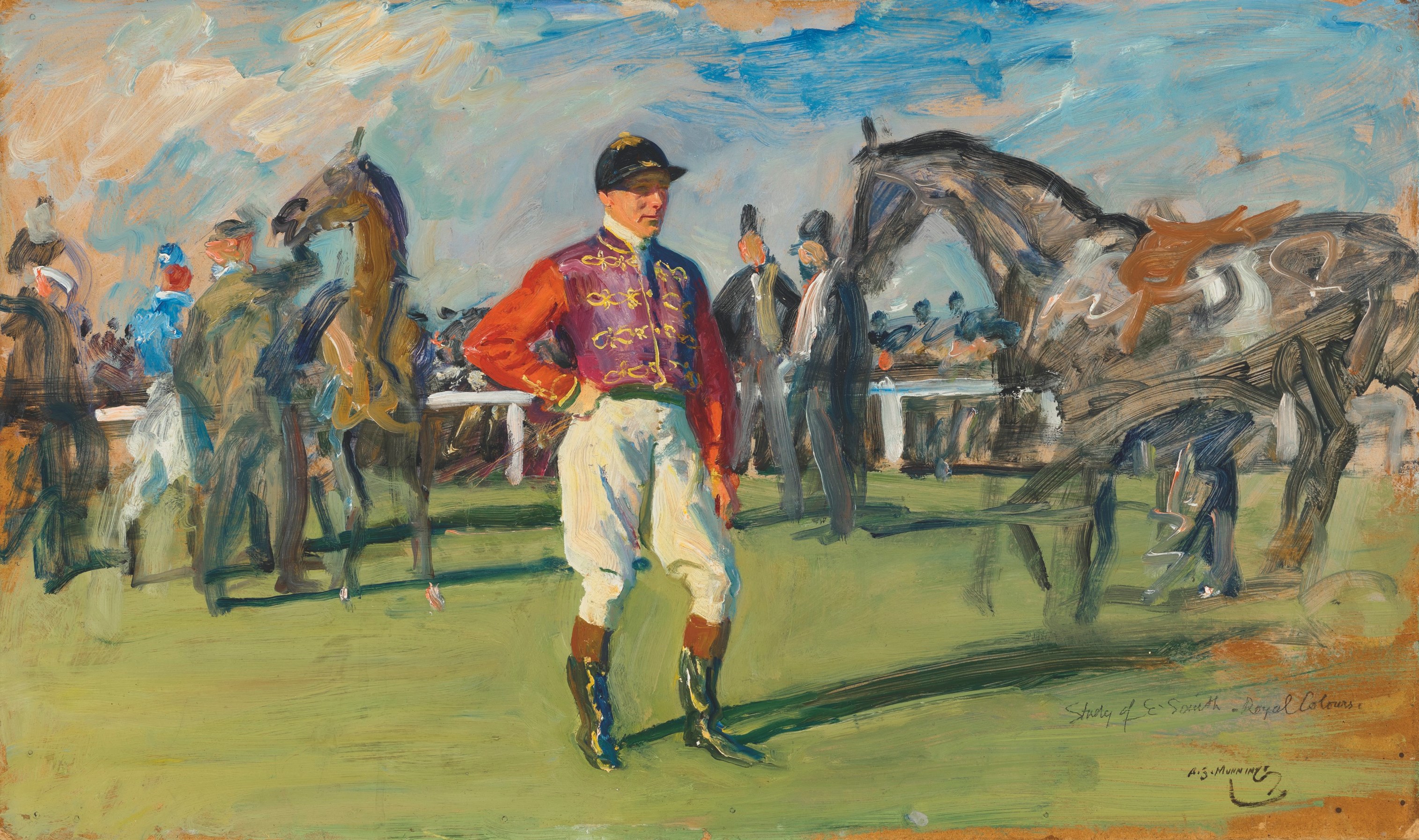 Sir Alfred James Munnings, P.R.A., R.W.S. (1878-1959), Study of Eph ...