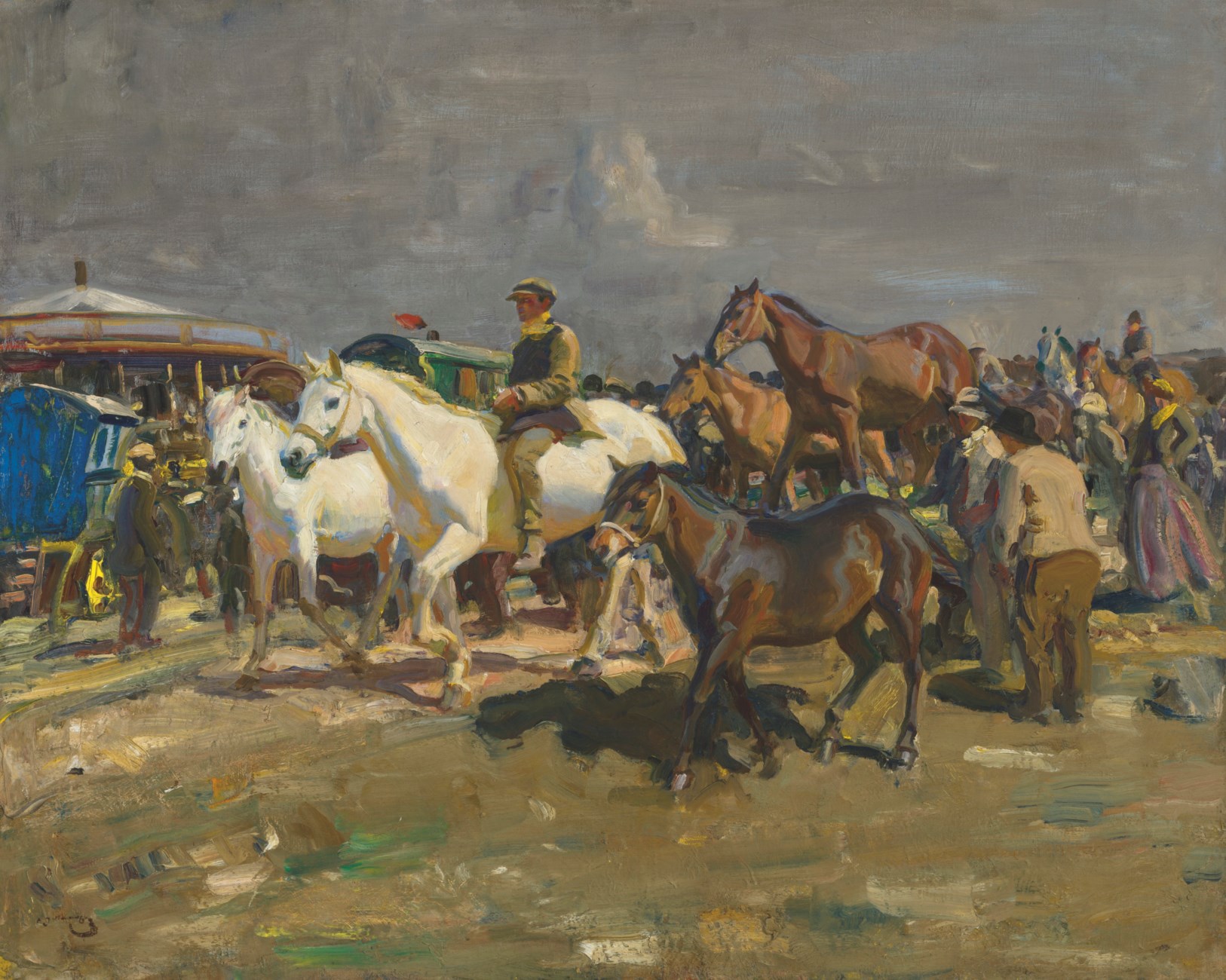 Sir Alfred James Munnings, P.R.A., R.W.S. (1878-1959), The Coming Storm ...