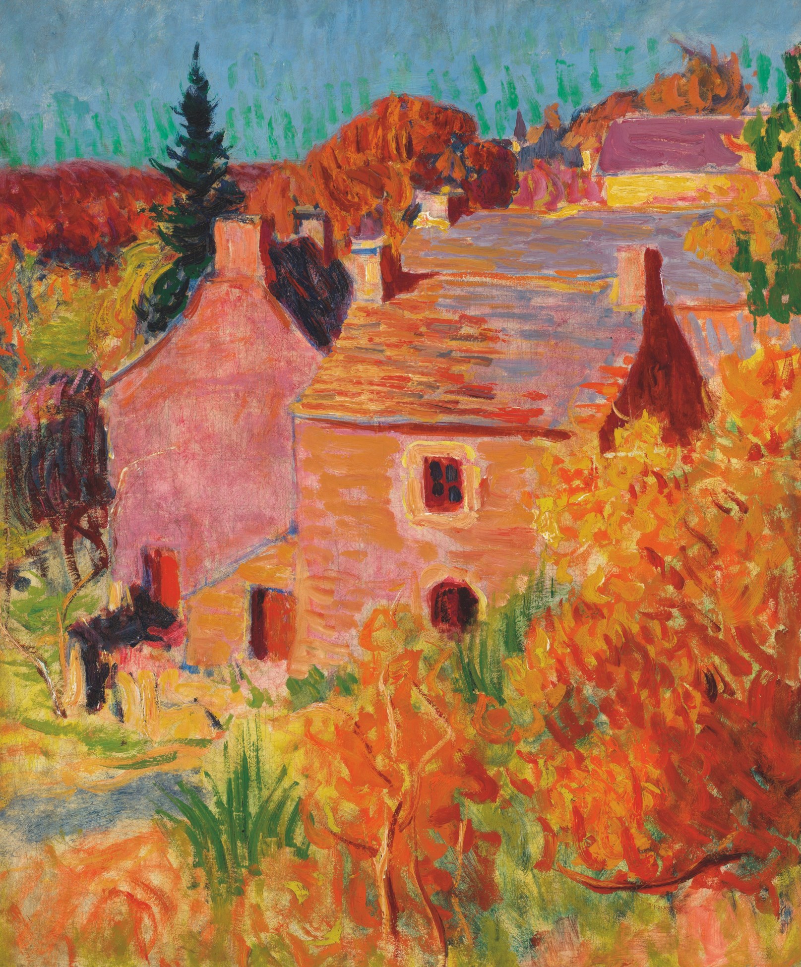 Roderic O'Conor (1860-1940), Maisons Rouges à Pont-Aven | Christie's