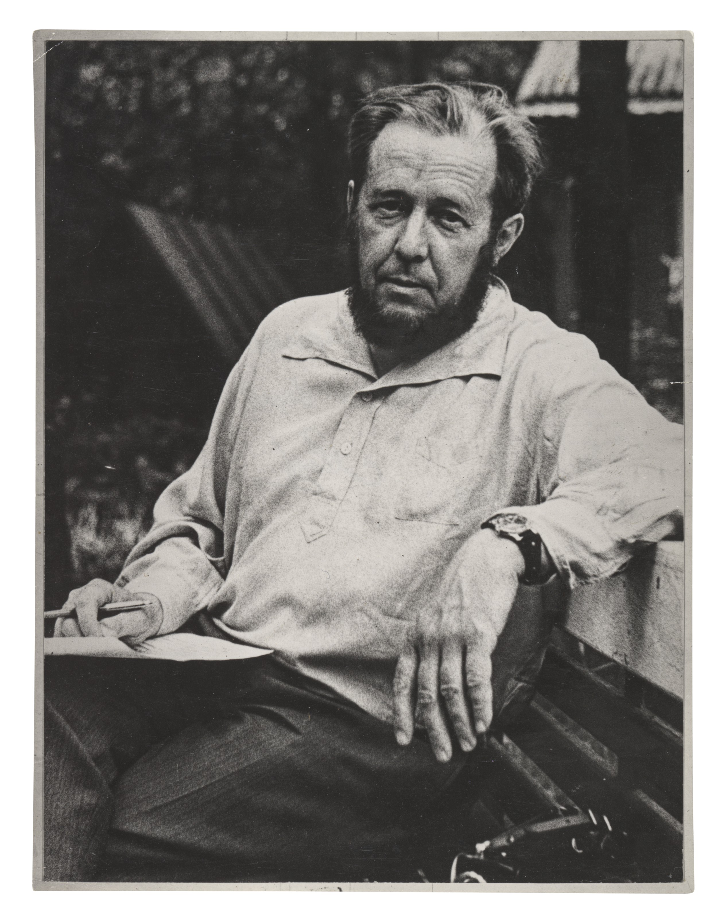 Aleksandr Isayevich Solzhenitsyn (1918-2008), A portrait inscribed ...
