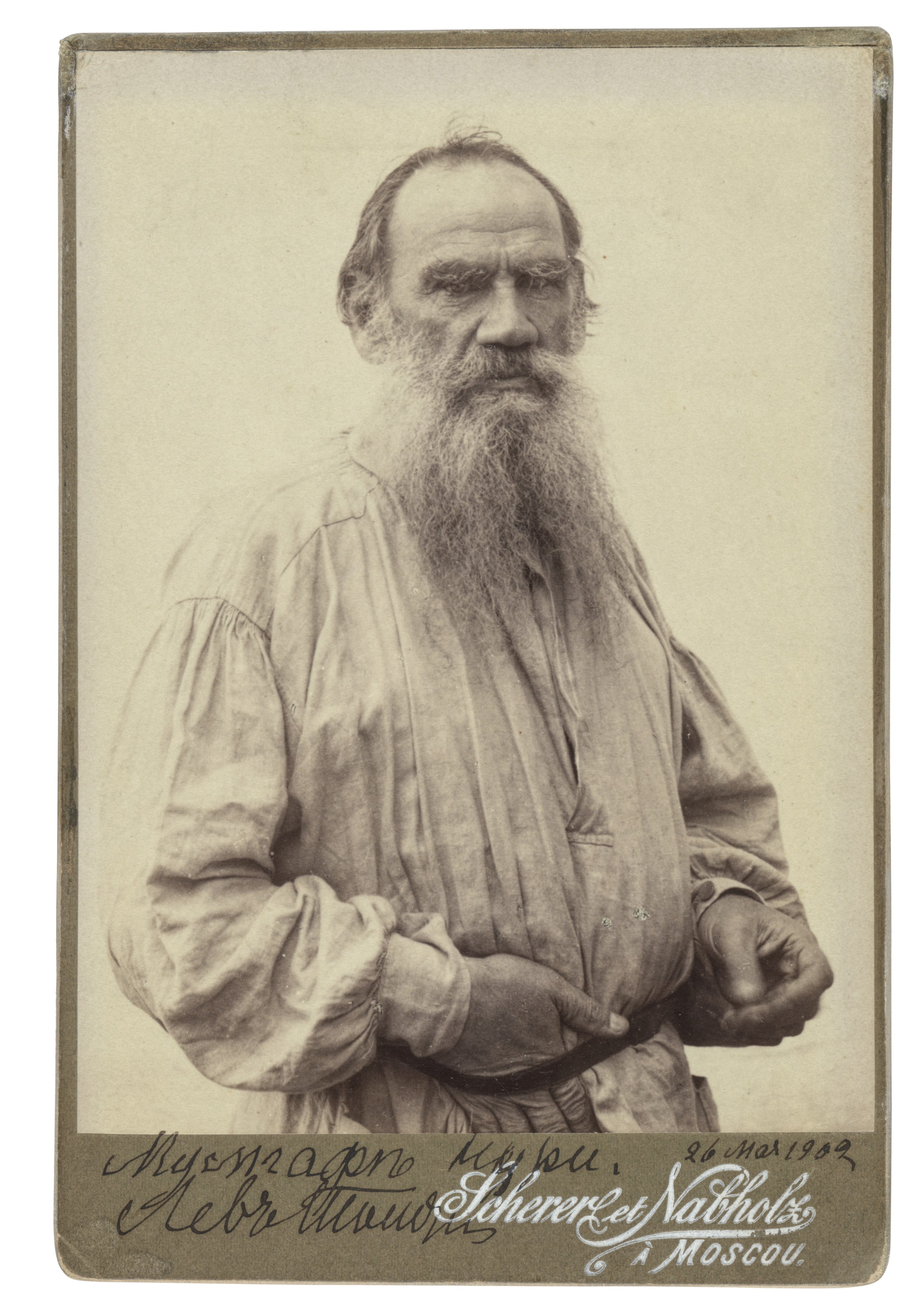 Count Lev Nikolayevich Tolstoy (1828-1910), Inscribed to an Ottoman ...