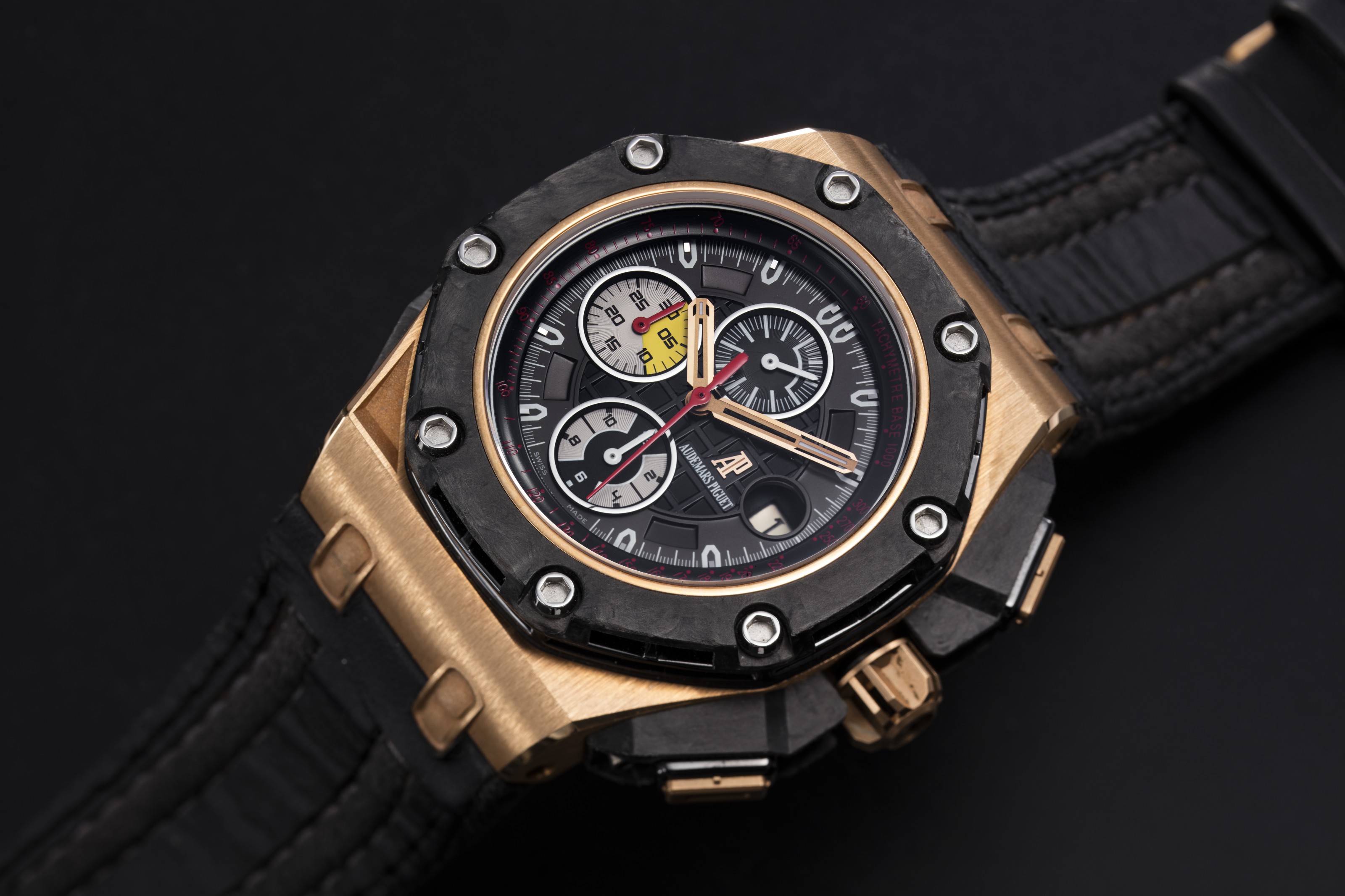 AUDEMARS PIGUET, LIMITED EDITION PINK GOLD, CERAMIC AND CARBON ROYAL ...