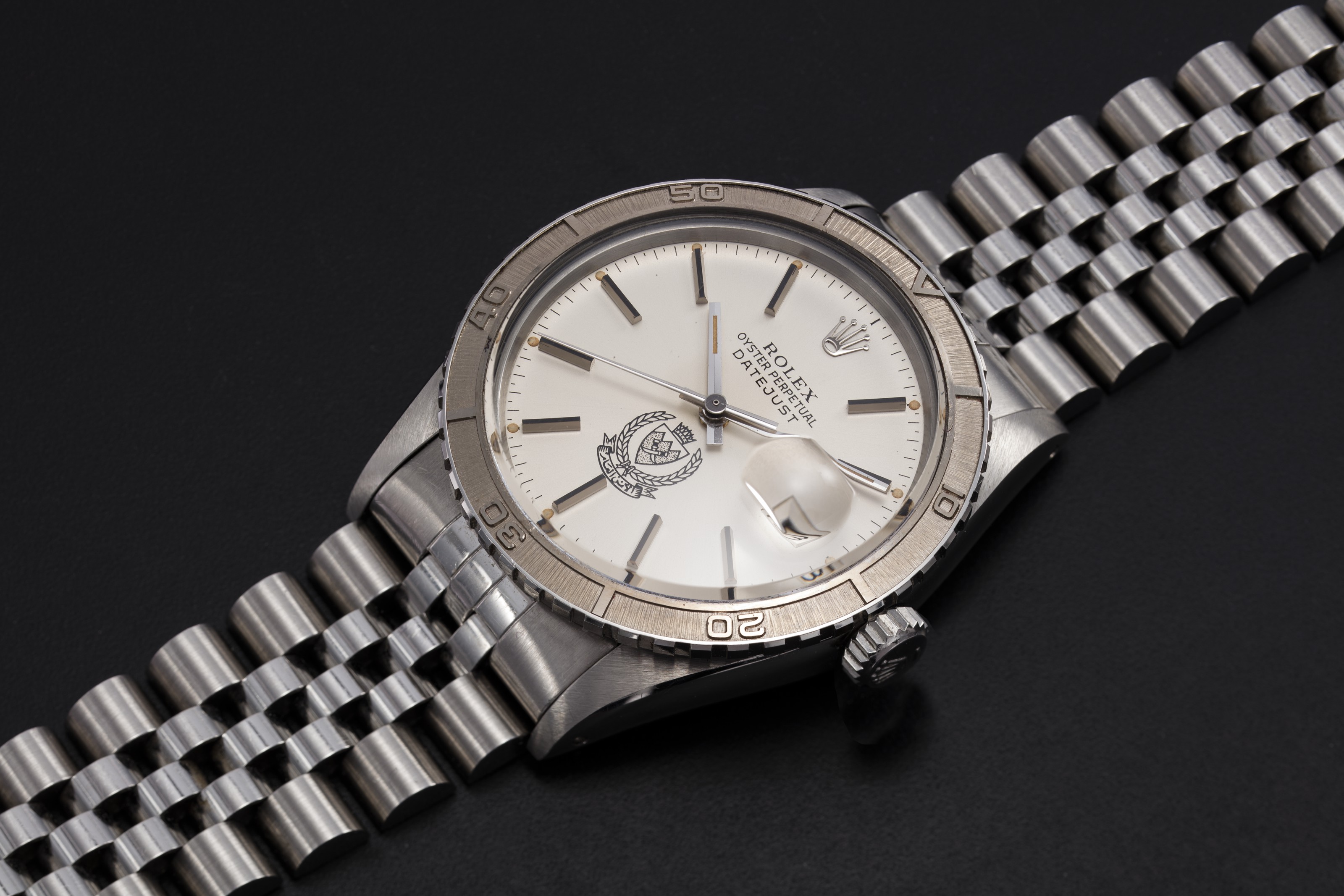 ROLEX, A STEEL OYSTER PERPETUAL DATEJUST MADE FOR THE BAHRAIN MINISTY ...