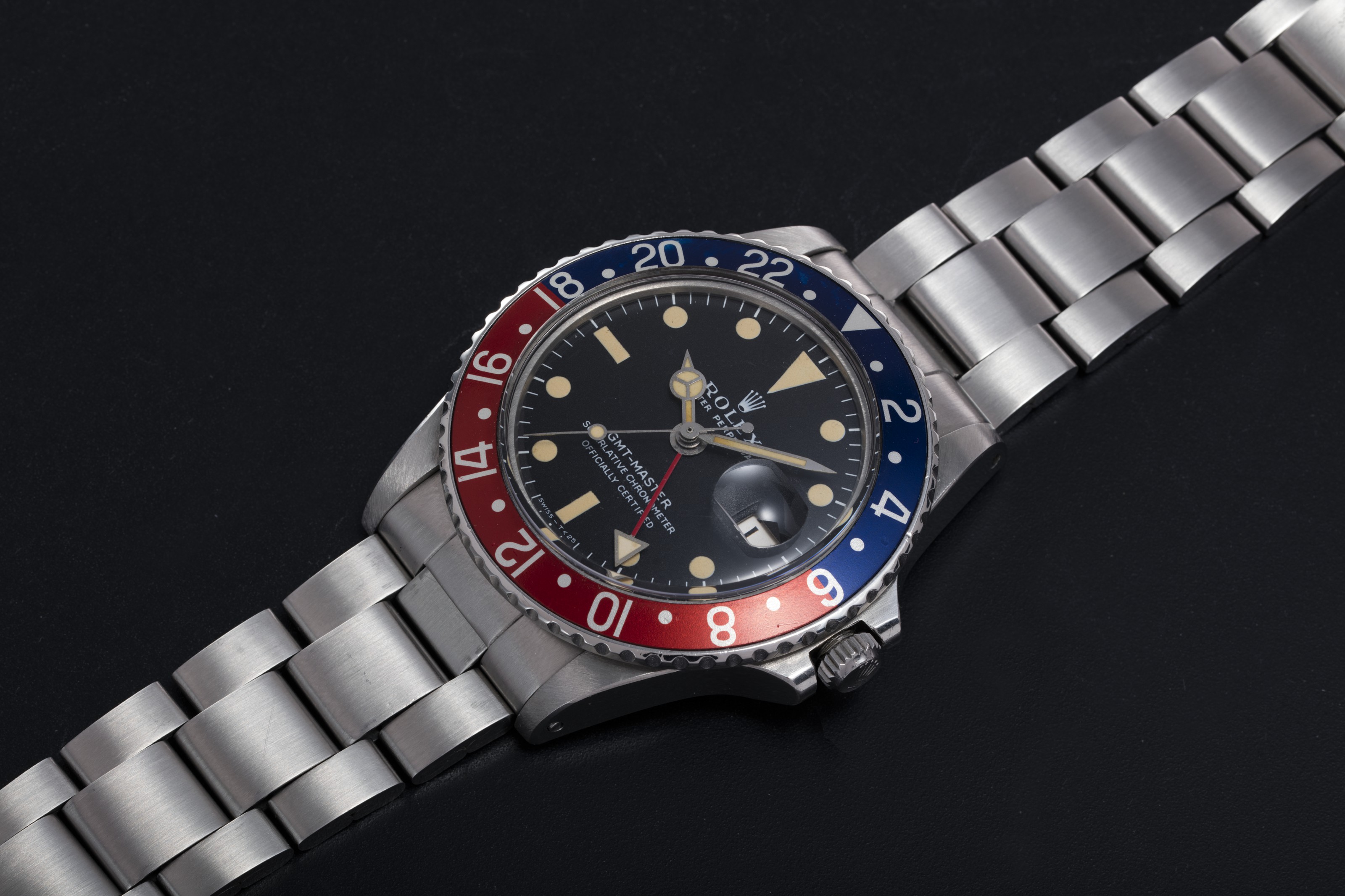 ROLEX, A STEEL OYSTER PERPETUAL GMT-MASTER, REF. 1675, CASE NUMBER: 2 ...