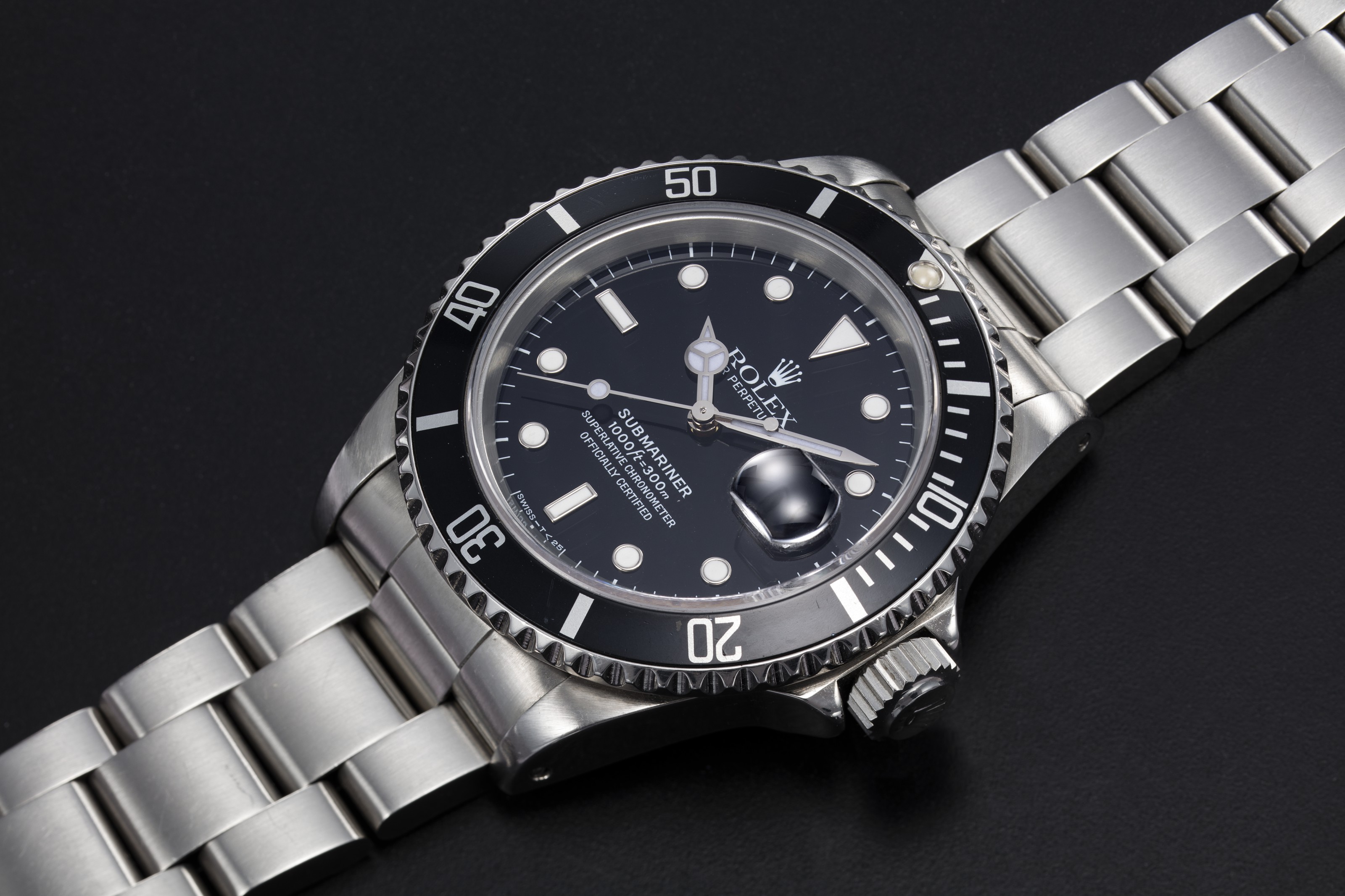 ROLEX, A STAINLESS STEEL OYSTER PERPETUAL ROLEX SUBMARINER, REF. 16610 ...