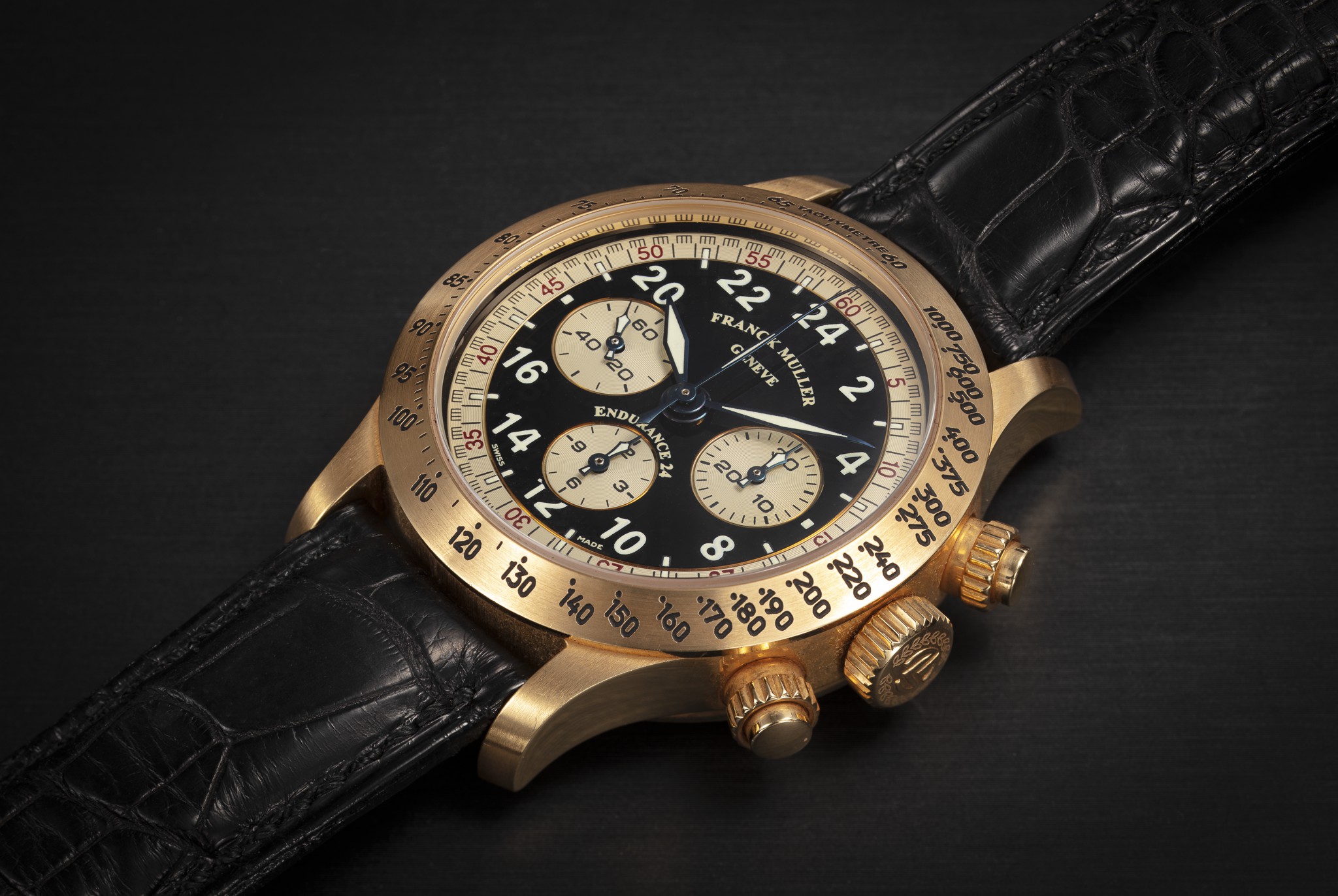 FRANCK MULLER, ENDURANCE 24 CHRONOGRAPH, A GOLD LIMITED EDITION ...