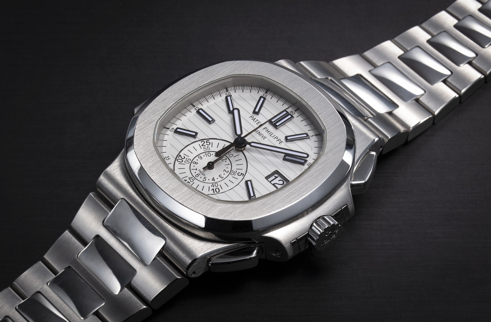 PATEK PHILIPPE, NAUTILUS REF. 5980/1A-019, A STEEL AUTOMATIC ...