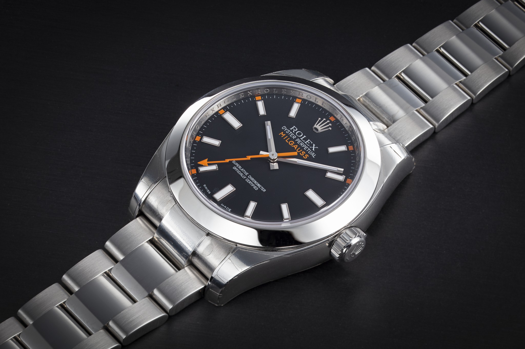 ROLEX, MILGAUSS REF. 116400, A STEEL AUTOMATIC ANTI-MAGNETIC WRISTWATCH ...