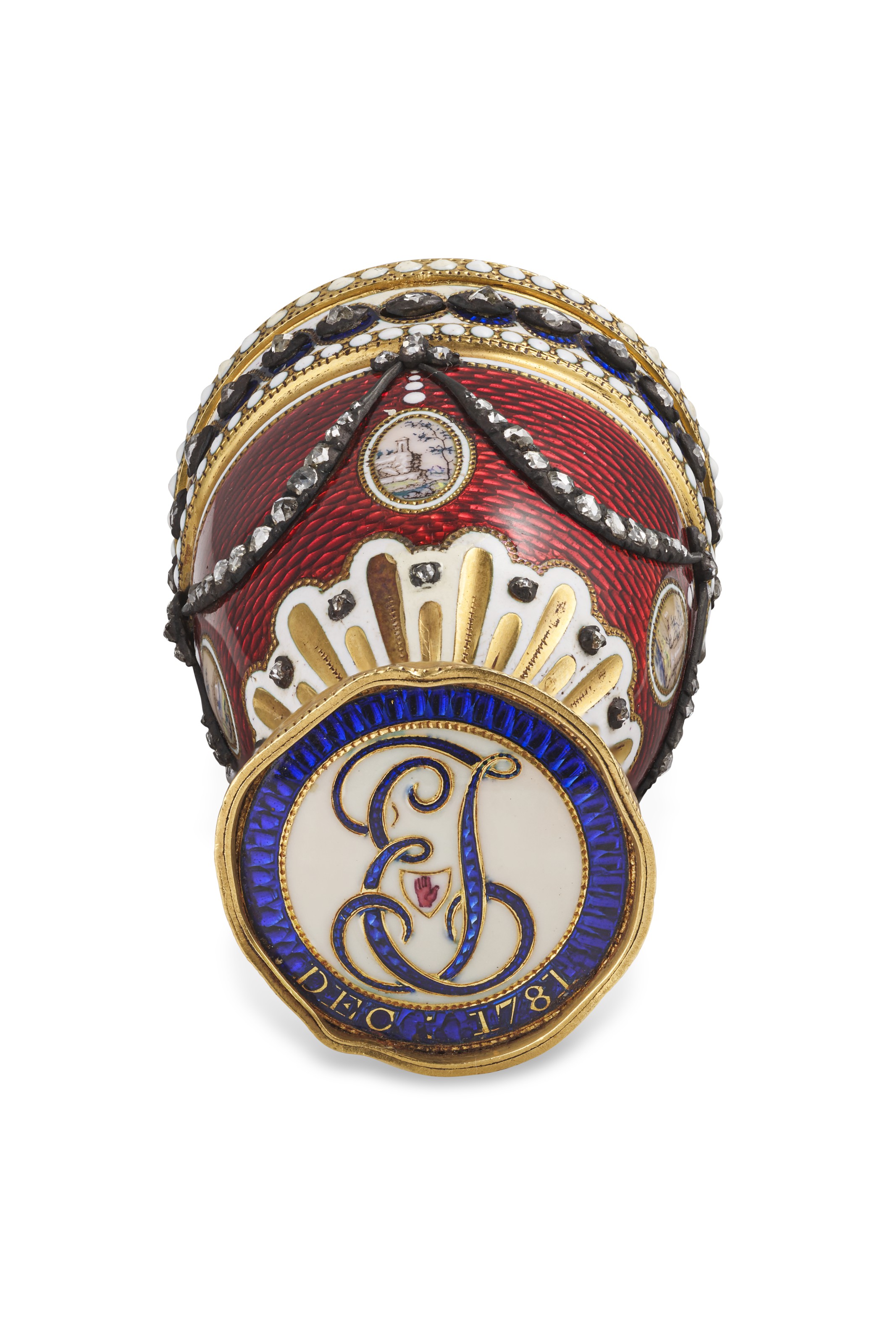 MARKWICK MARKHAM, PERIGAL. A VERY FINE AND EXTREMELY RARE SMALL 18K ...