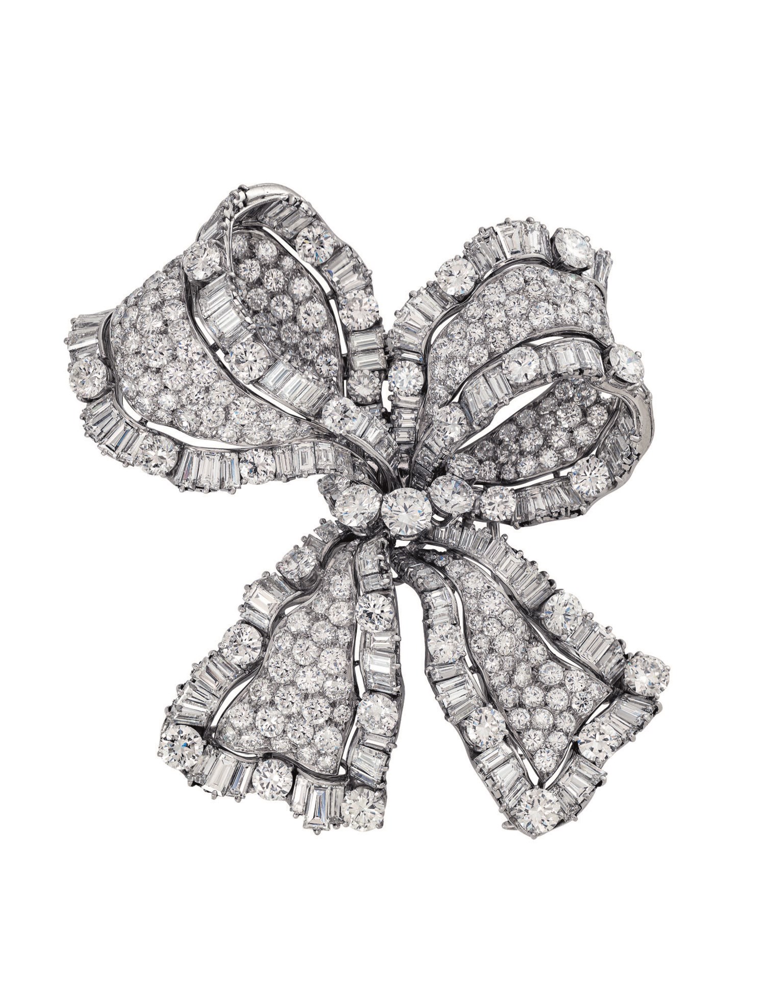 ATTRACTIVE DIAMOND BROOCH, BULGARI | Christie's