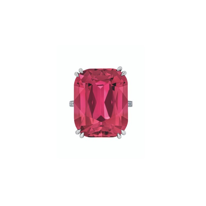 SPINEL AND DIAMOND RING | Christie's