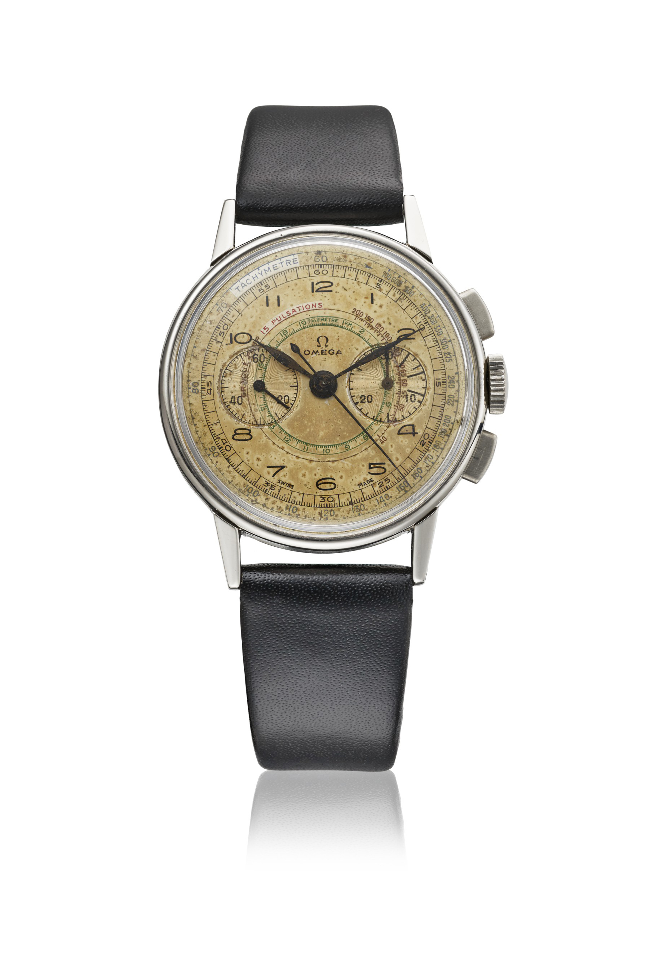 OMEGA, STEEL MULTI-SCALE CHRONOGRAPH, REF. CK 2278, MOVEMENT NO. 9'391 ...