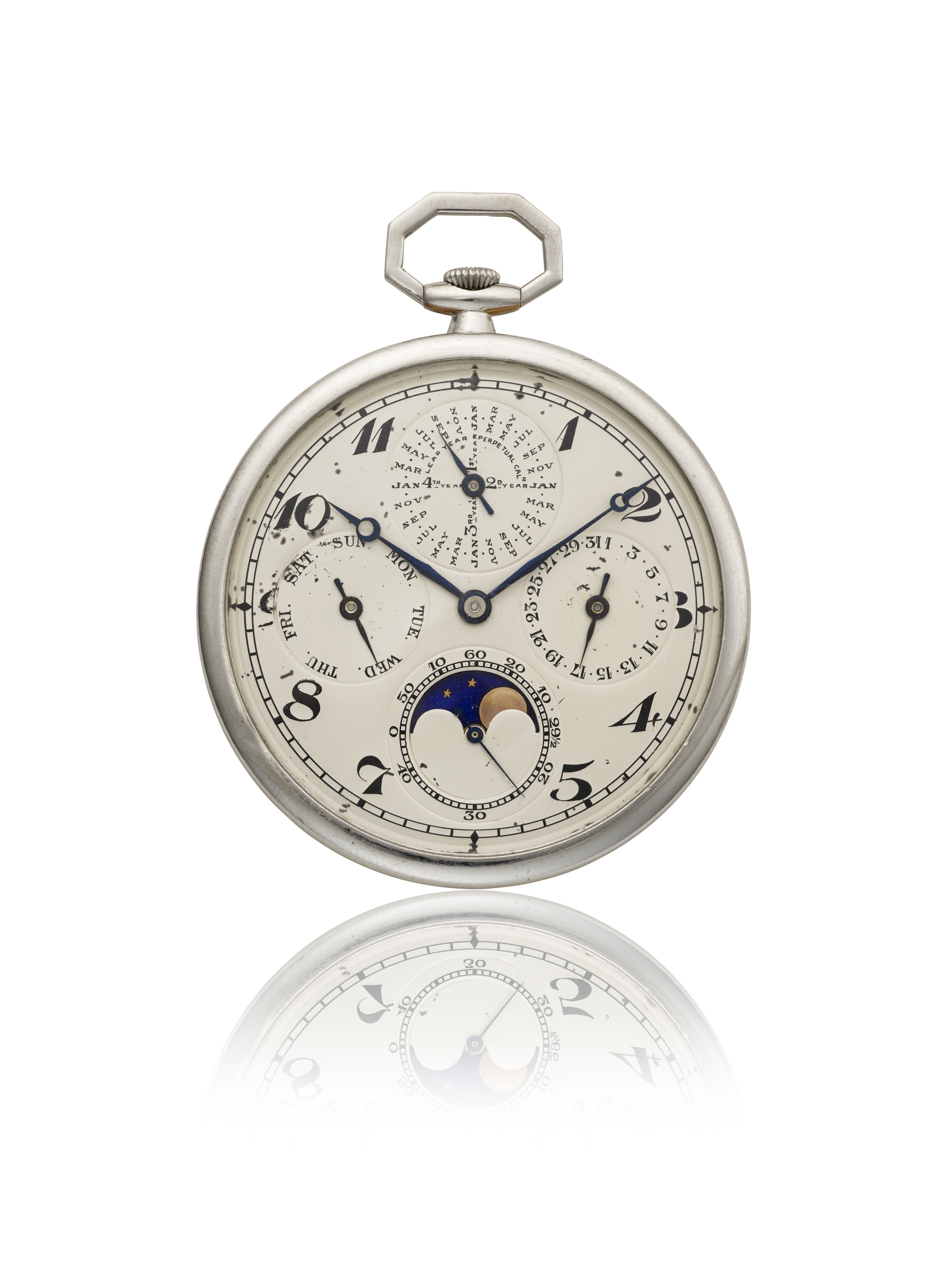 GOLAY FILS & STAHL, 18K TWO COLOUR GOLD OPENFACE KEYLESS LEVER ...