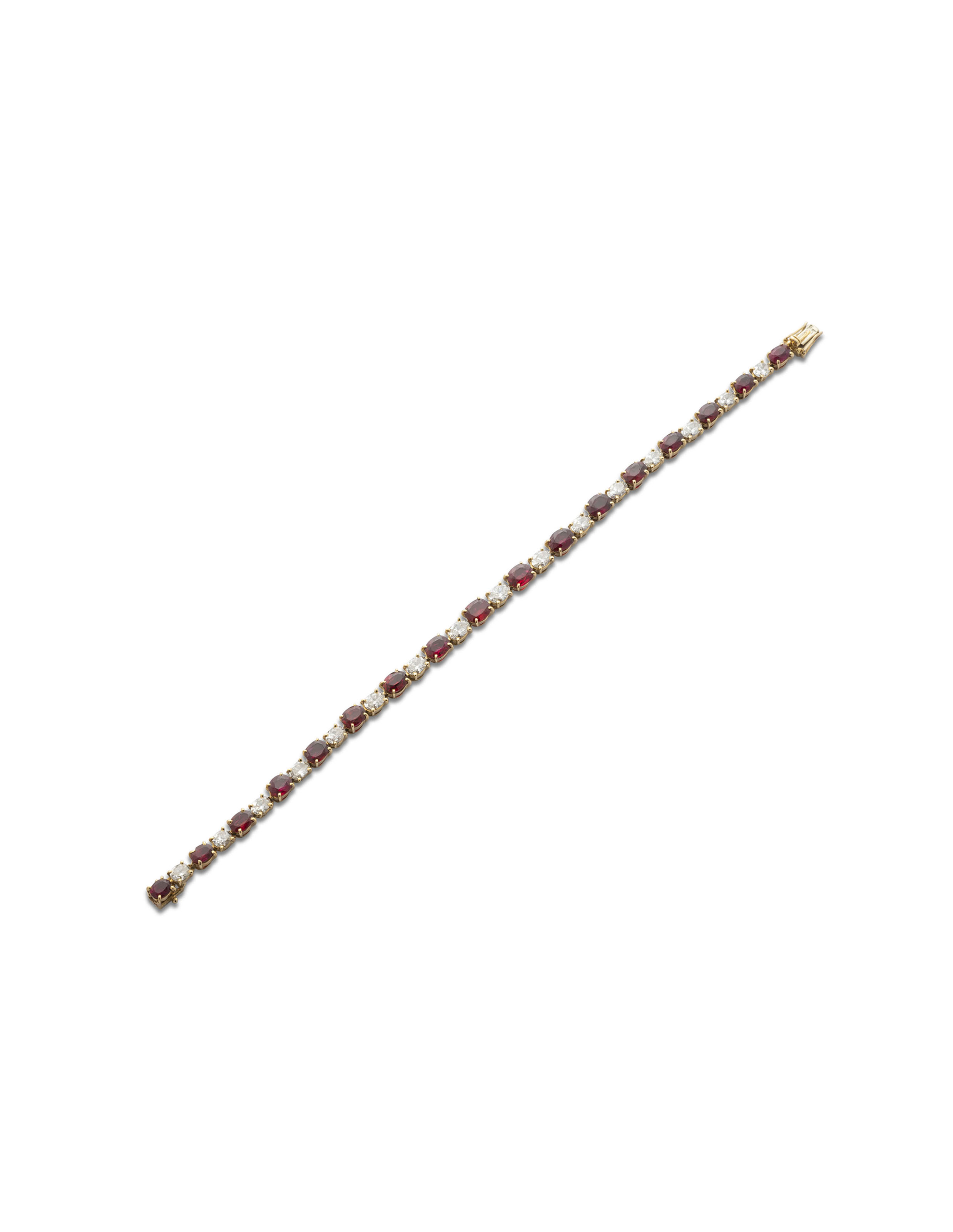 NO RESERVE - GARRARD RUBY AND DIAMOND BRACELET, | Christie’s