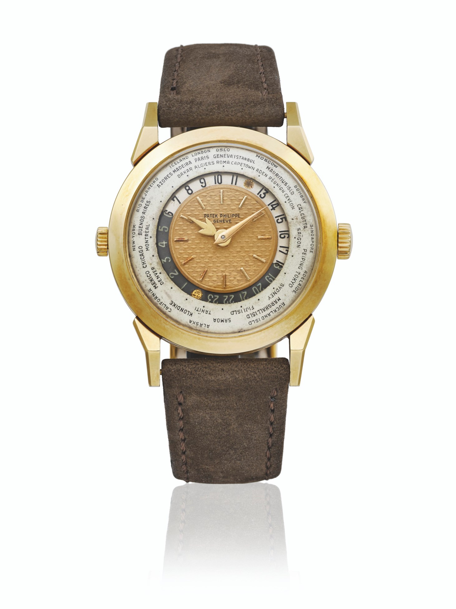 PATEK PHILIPPE. AN EXTREMELY FINE, HIGHLY IMPORTANT AND THE FIRST 18K ...