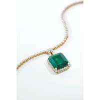 SUPERB VAN CLEEF & ARPELS EMERALD AND DIAMOND PENDENT NECKLACE | Christie's