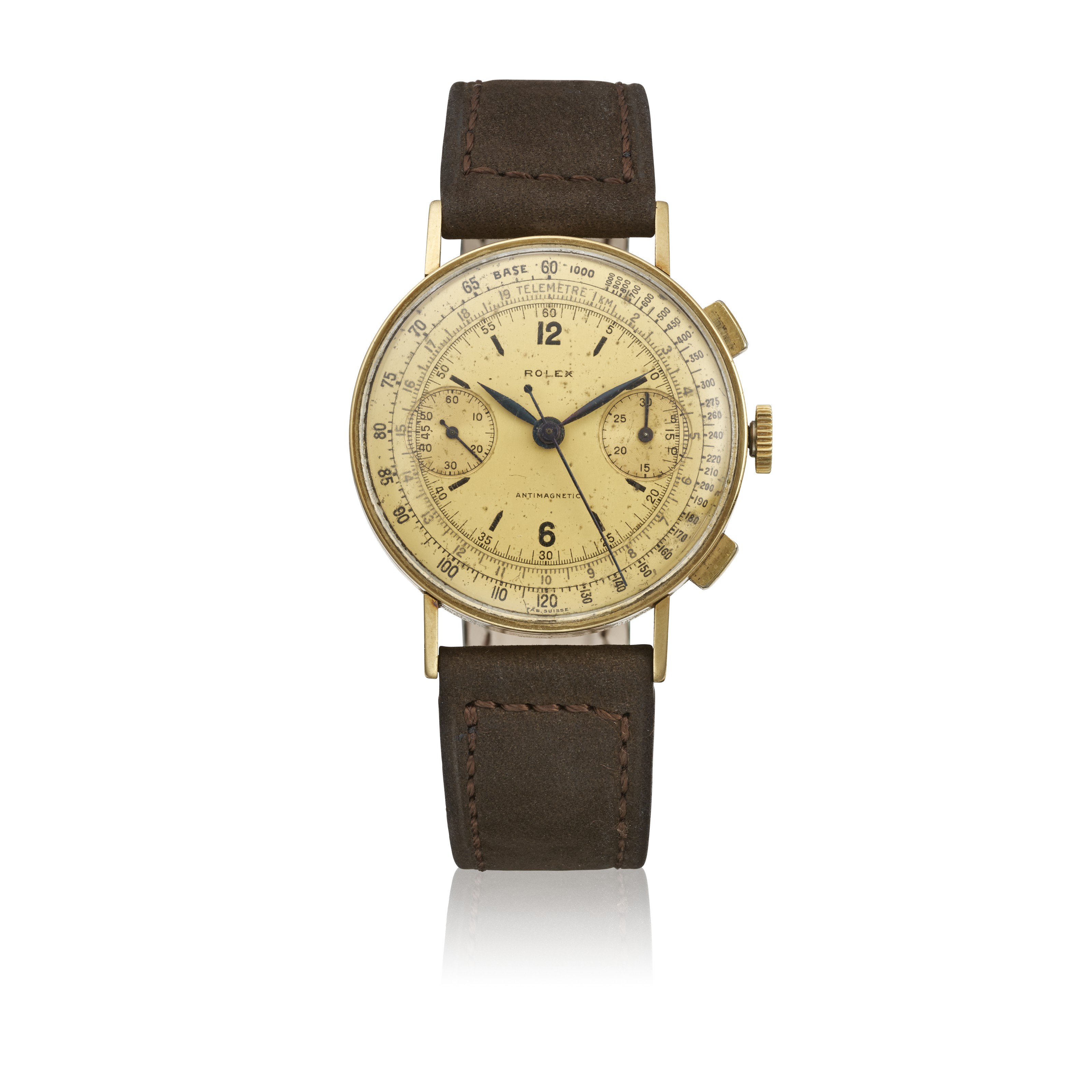 ROLEX, YELLOW GOLD ANTIMAGNETIC CHRONOGRAPH, REF. 3371, | Christie’s