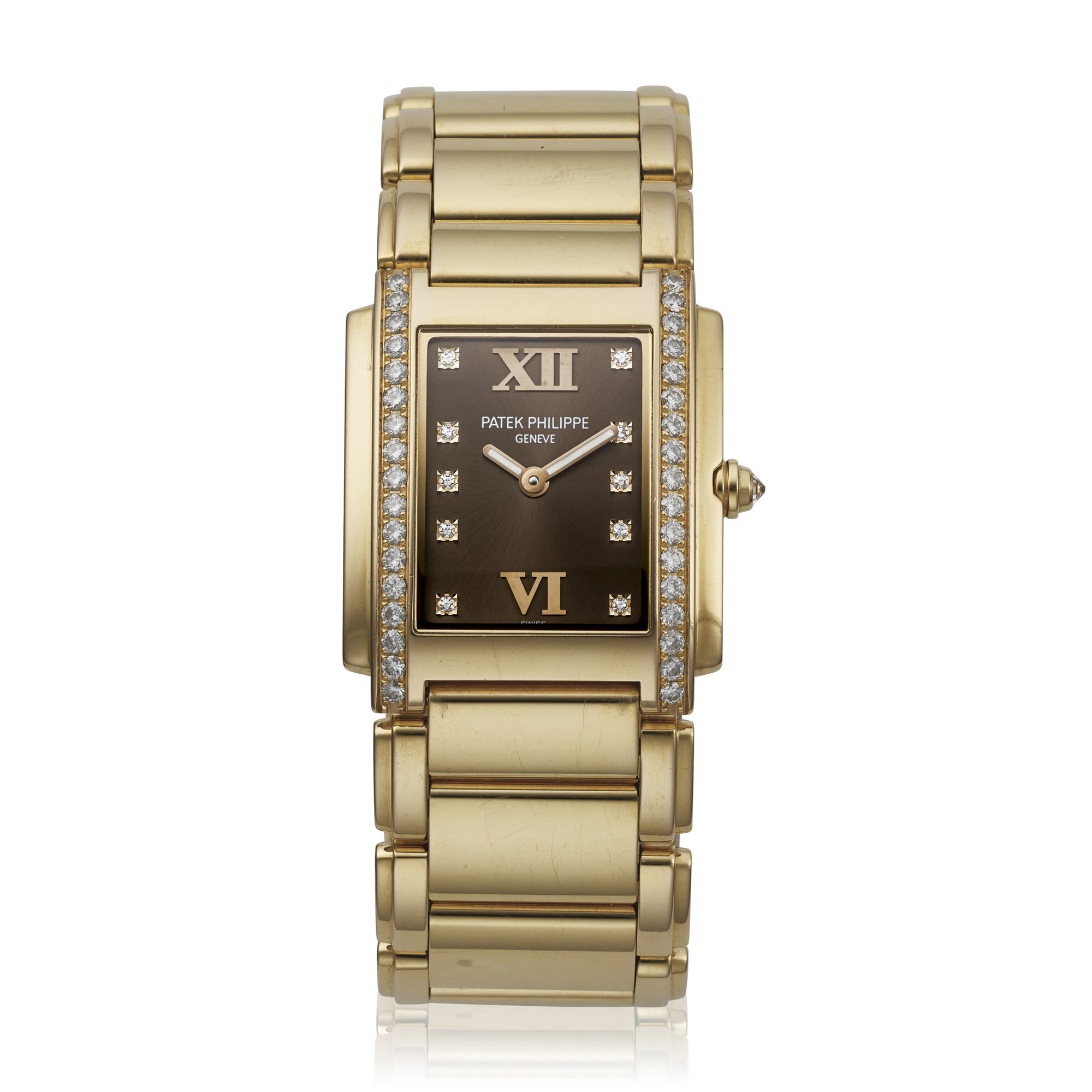 PATEK PHILIPPE, PINK GOLD AND DIAMONDS TWENTY 4, REF. 4910/11R ...