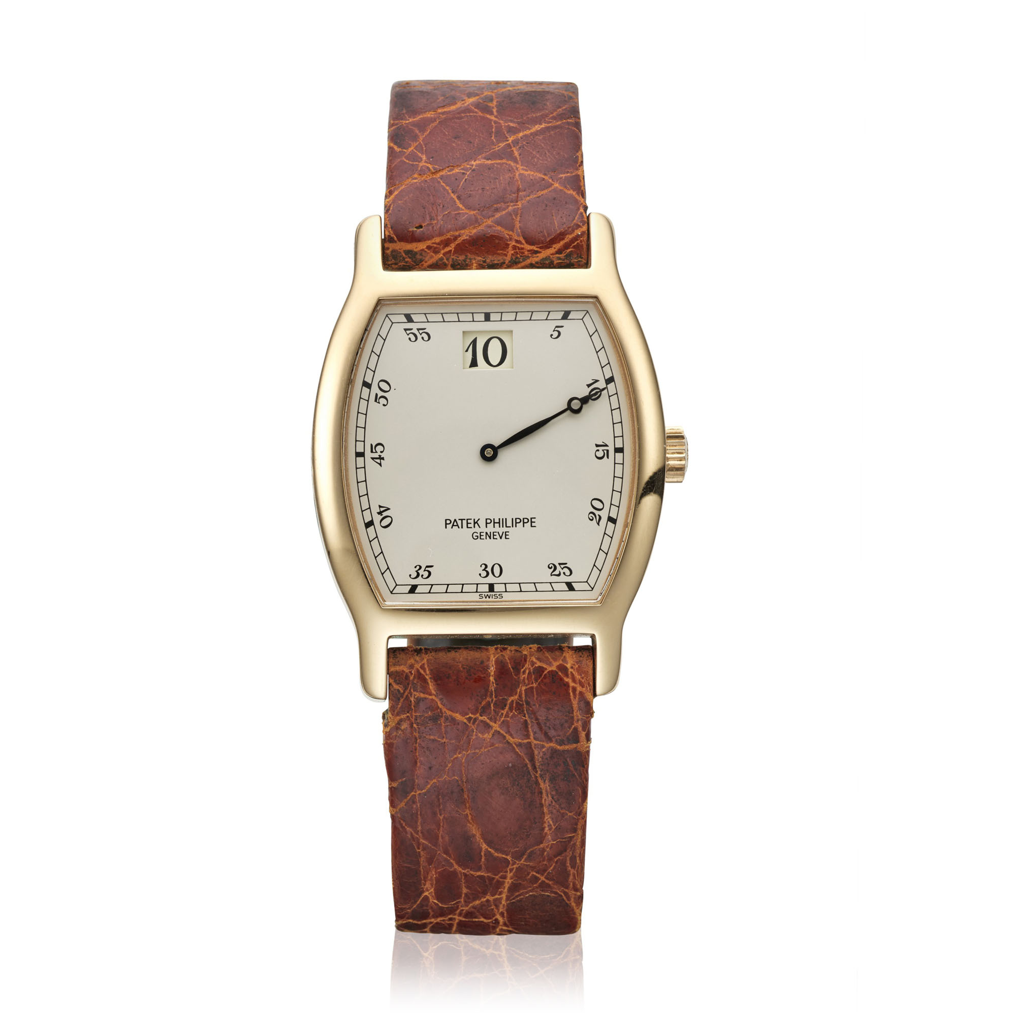 PATEK PHILIPPE, PINK GOLD JUMP HOUR MADE FOR THE 150TH ANNIVERSARY, REF ...