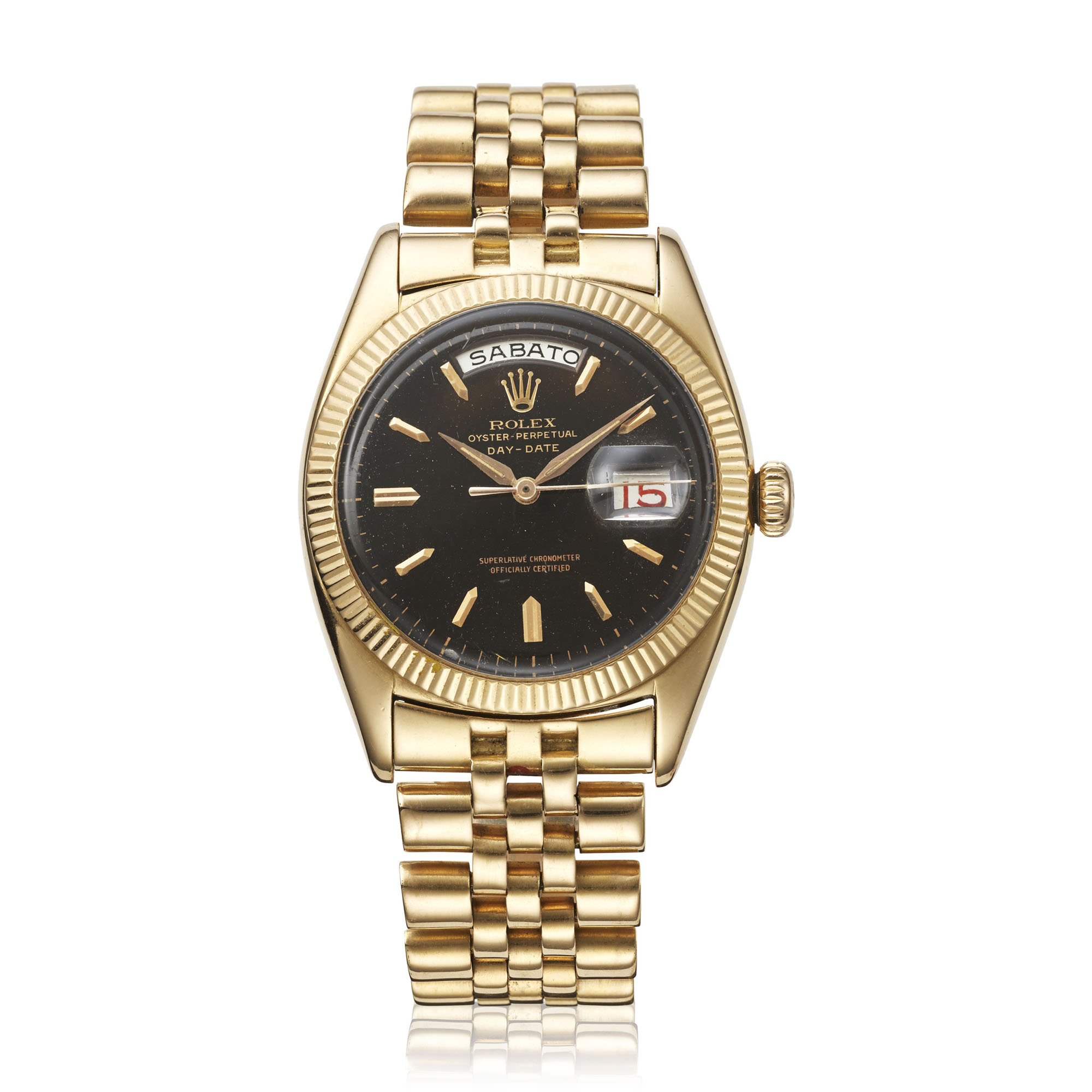 ROLEX, PINK GOLD DAY-DATE, REF. 6511, | Christie’s