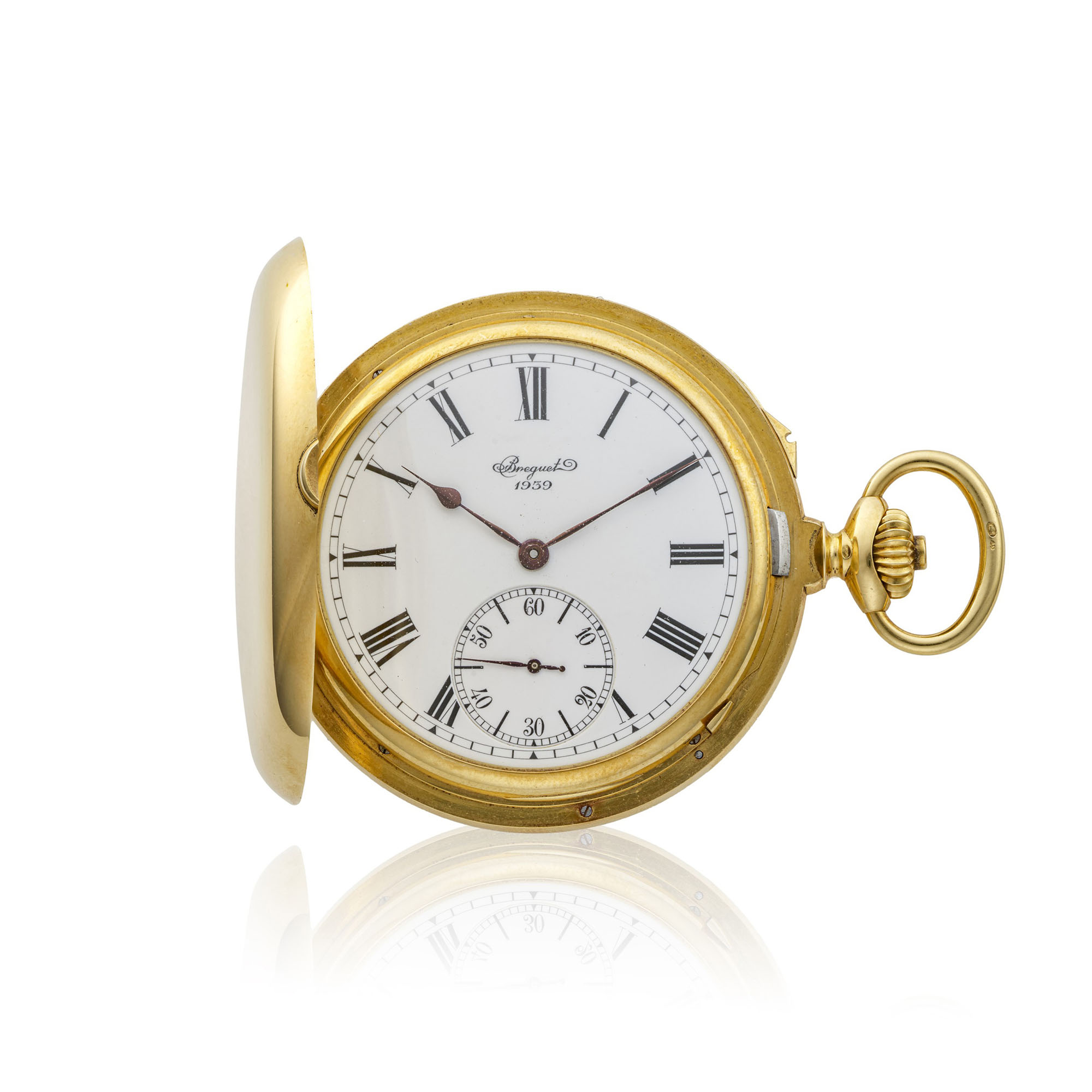 BREGUET, YELLOW GOLD CHRONOMETER WITH FUSÉE AND GUILLAUME BALANCE ...