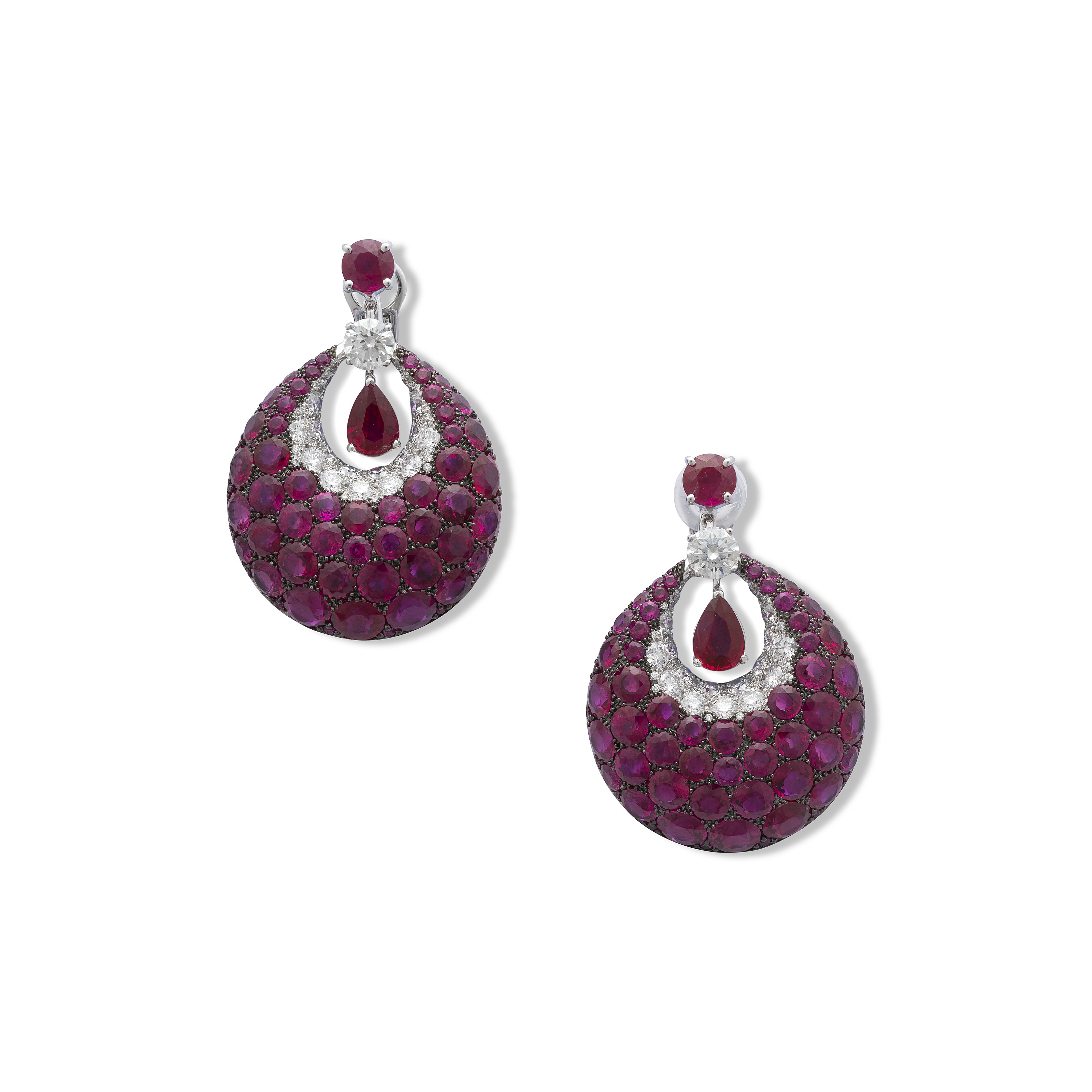 NO RESERVE - GRAFF RUBY AND DIAMOND EARRINGS, | Christie’s