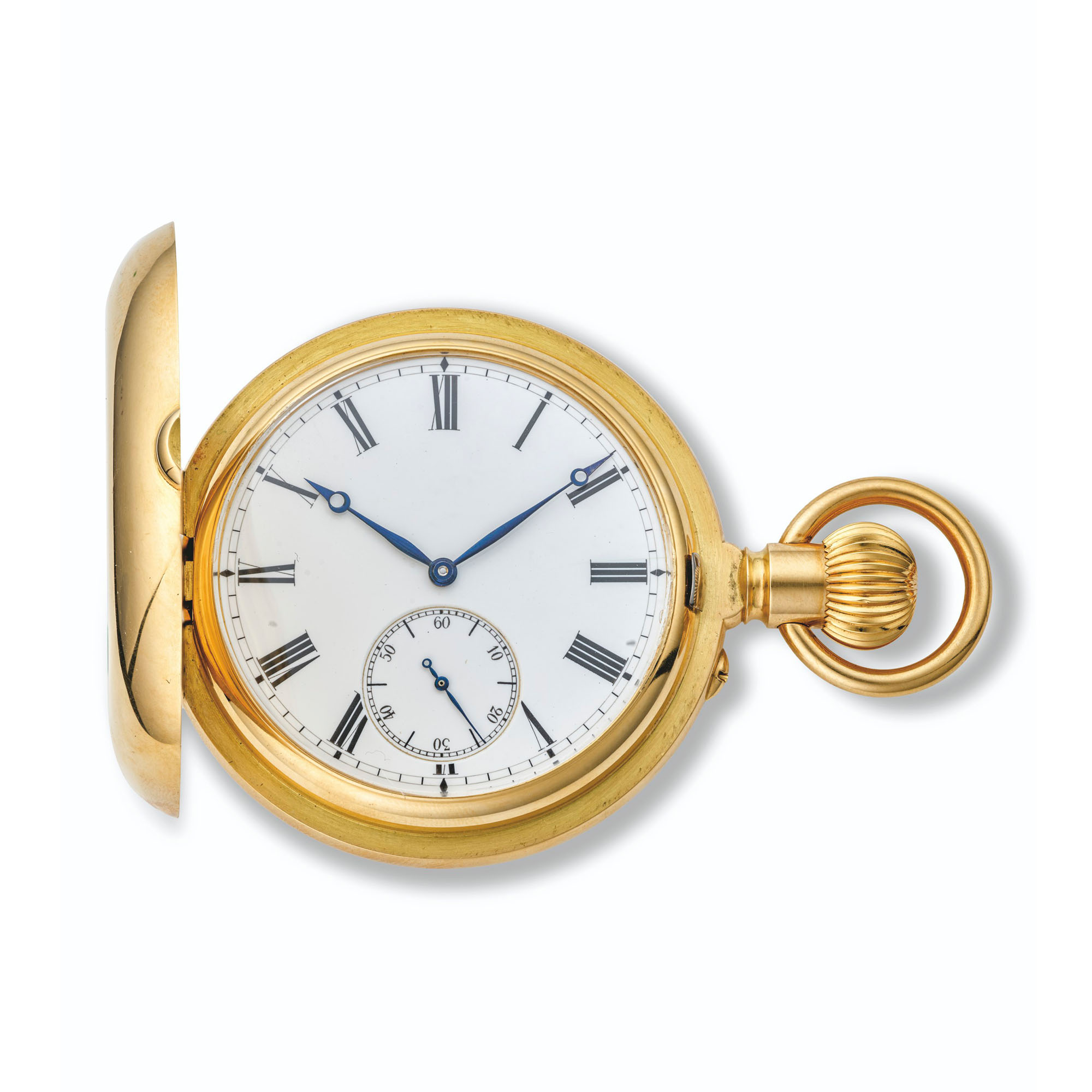 ALBERT PELLATON, YELLOW GOLD ONE-MINUTE TOURBILLON HUNTER-CASE POCKET ...