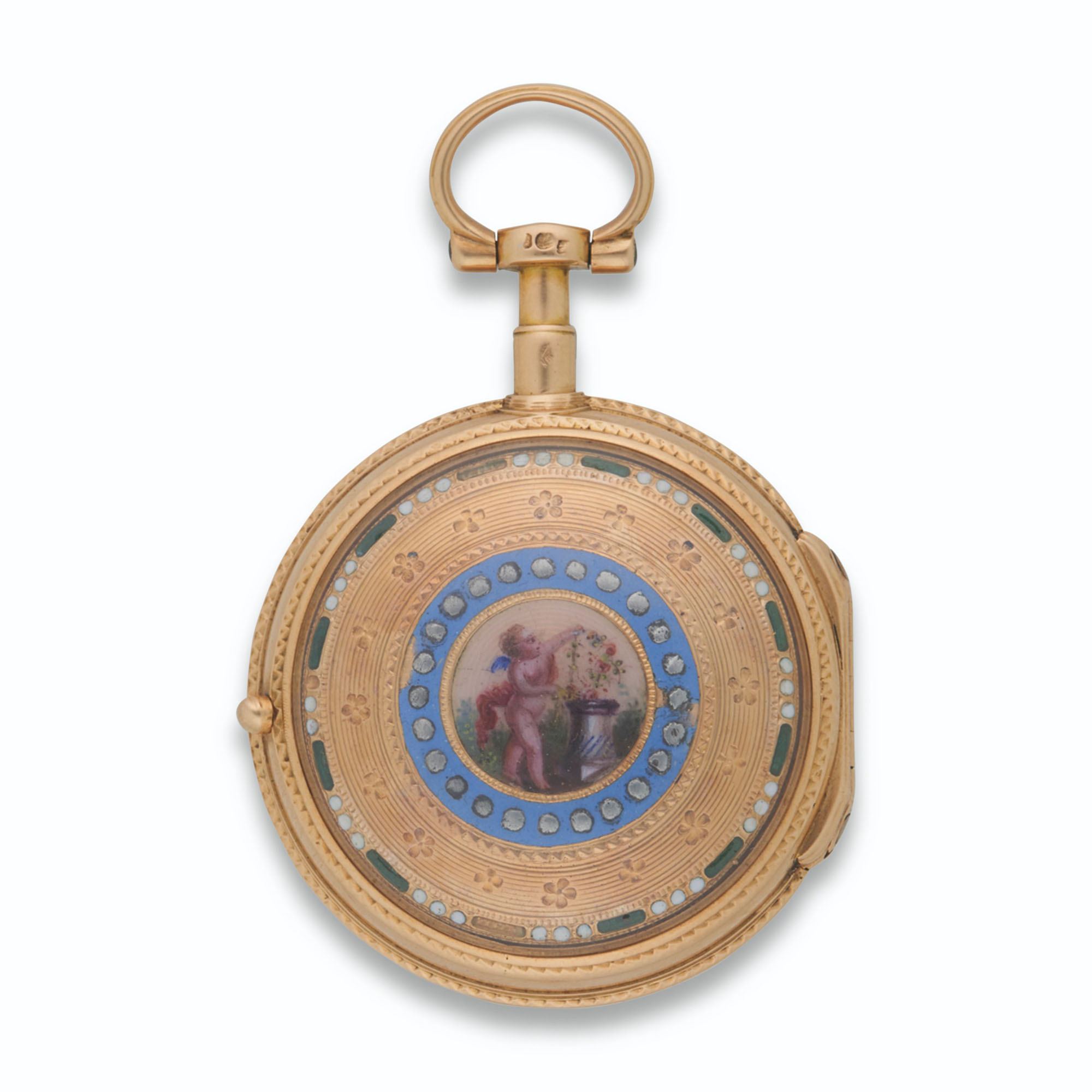 FRENCH, PINK GOLD AND ENAMEL OPENFACE POCKET WATCH, | Christie’s