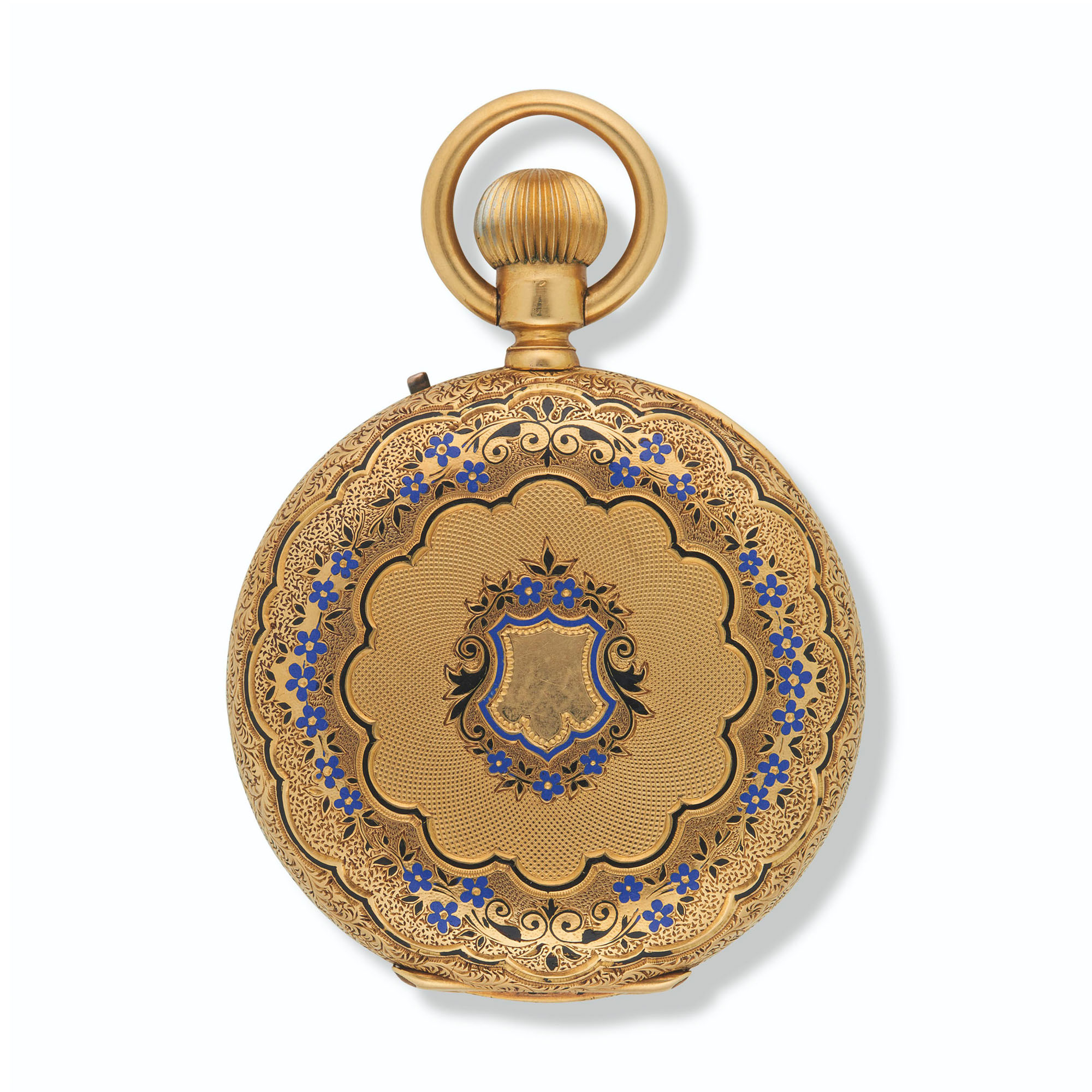 HENRY CAPT, YELLOW GOLD AND ENAMEL HUNTER-CASE POCKET WATCH, | Christie’s