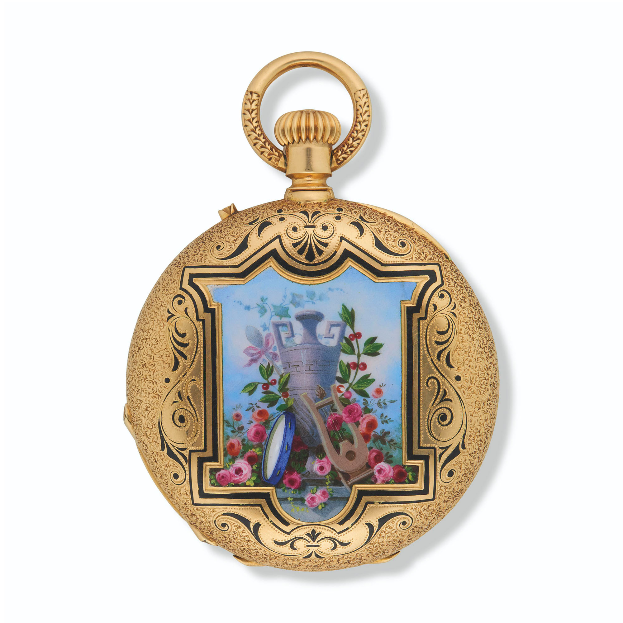 HENRY CAPT, YELLOW GOLD AND ENAMEL HUNTER-CASE POCKET WATCH, | Christie’s