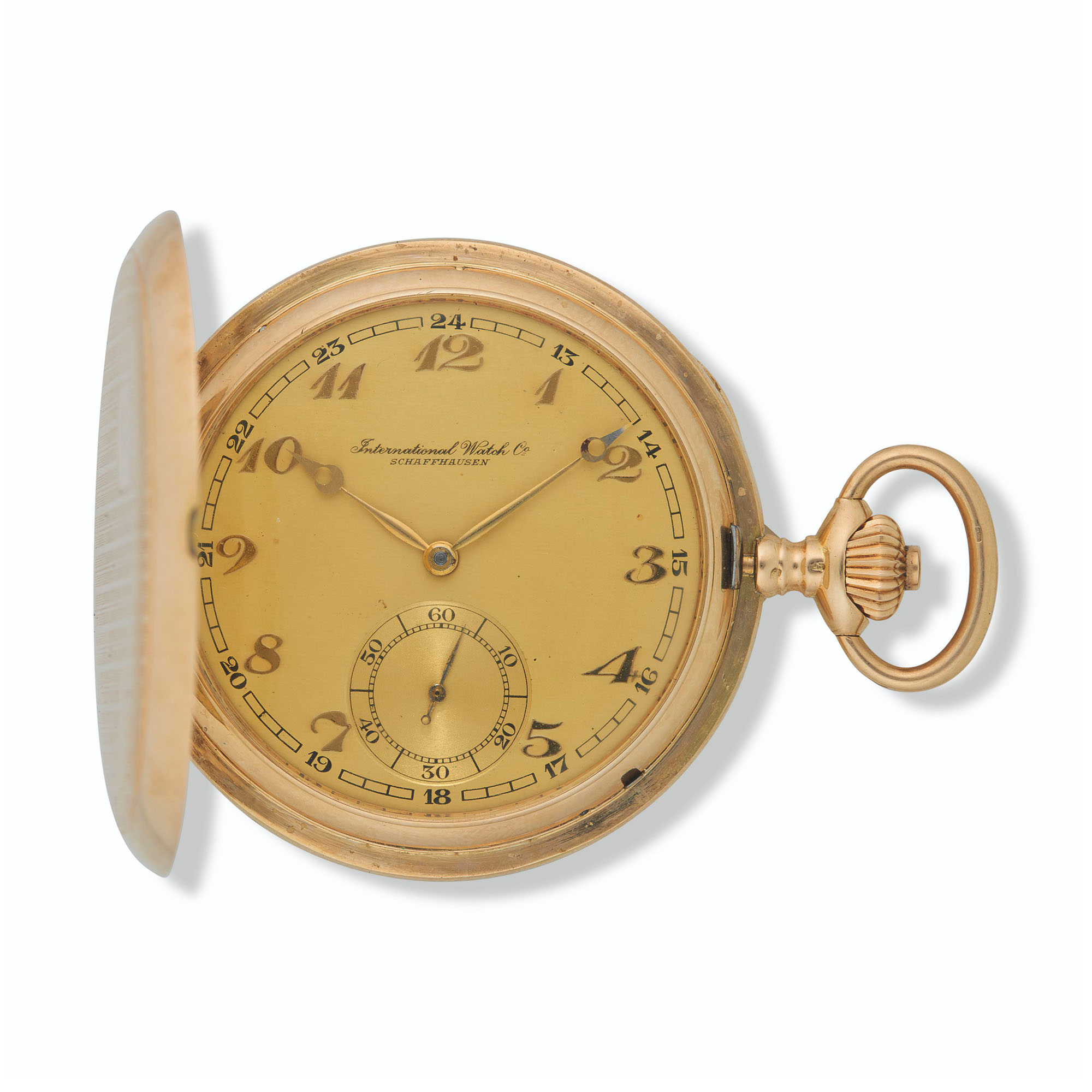 IWC, YELLOW GOLD HUNTER-CASE POCKET WATCH, | Christie’s