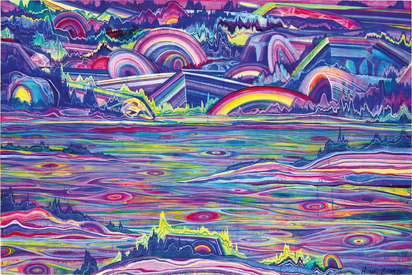 HUANG YUXING (B. 1975), A Flourishing City Near the Yellow River Source ...