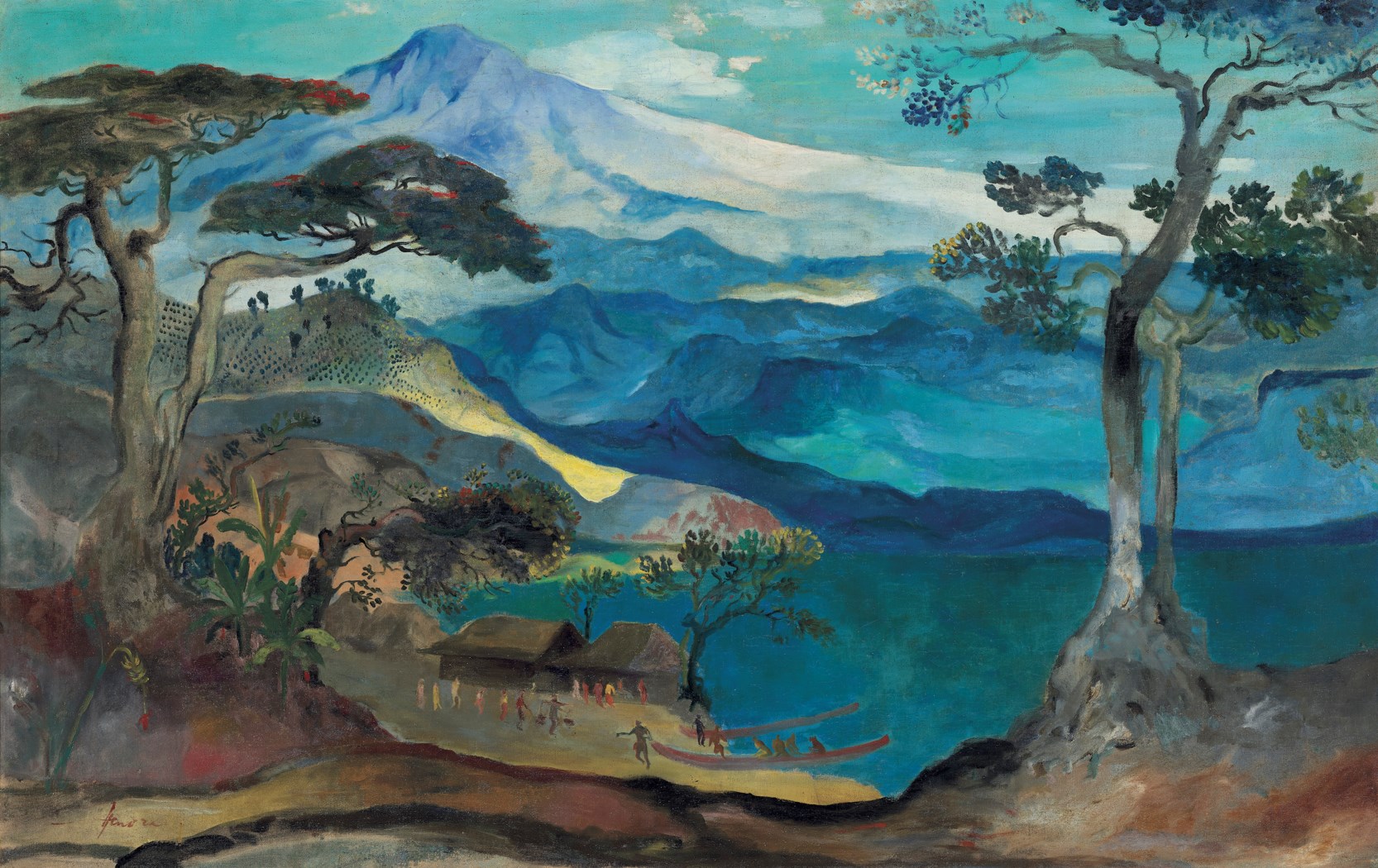 HENDRA GUNAWAN (1918-1983), Pemandangan Indah (A Beautiful Landscape ...