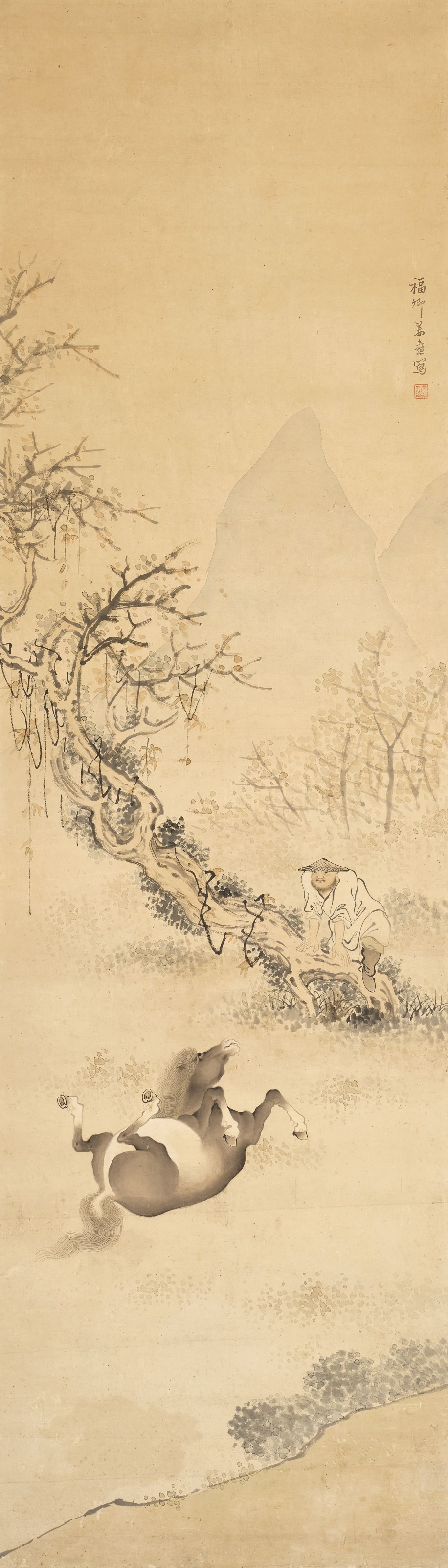 JIANG FUQING (19TH-20TH CENTURY), Horse Herding in Spring | Christie’s