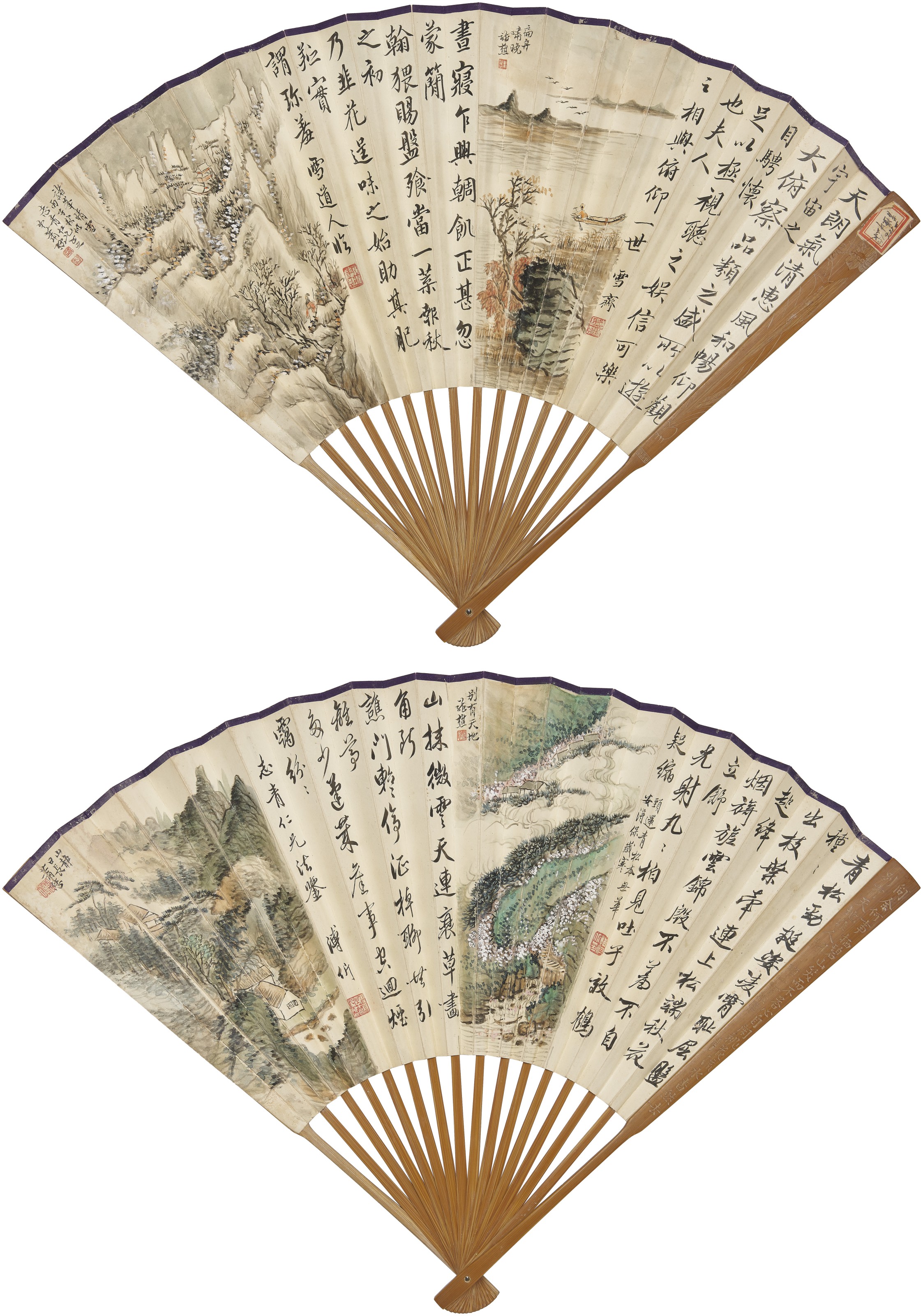 XIAO XUN (1883-1944) / PU JIN (1893-1966), Landscape of Four Seasons ...