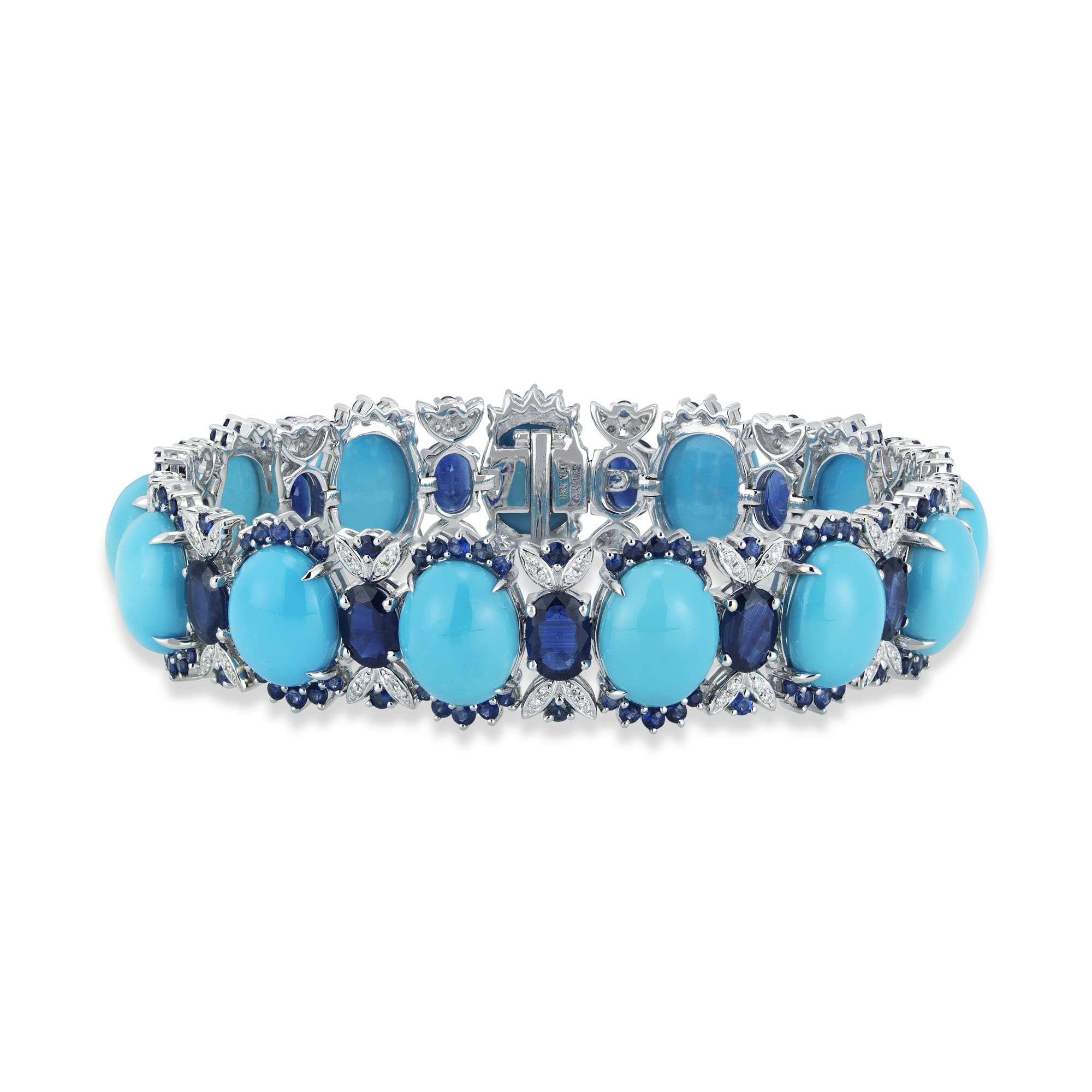 TURQUOISE, SAPPHIRE AND DIAMOND BRACELET, | Christie’s