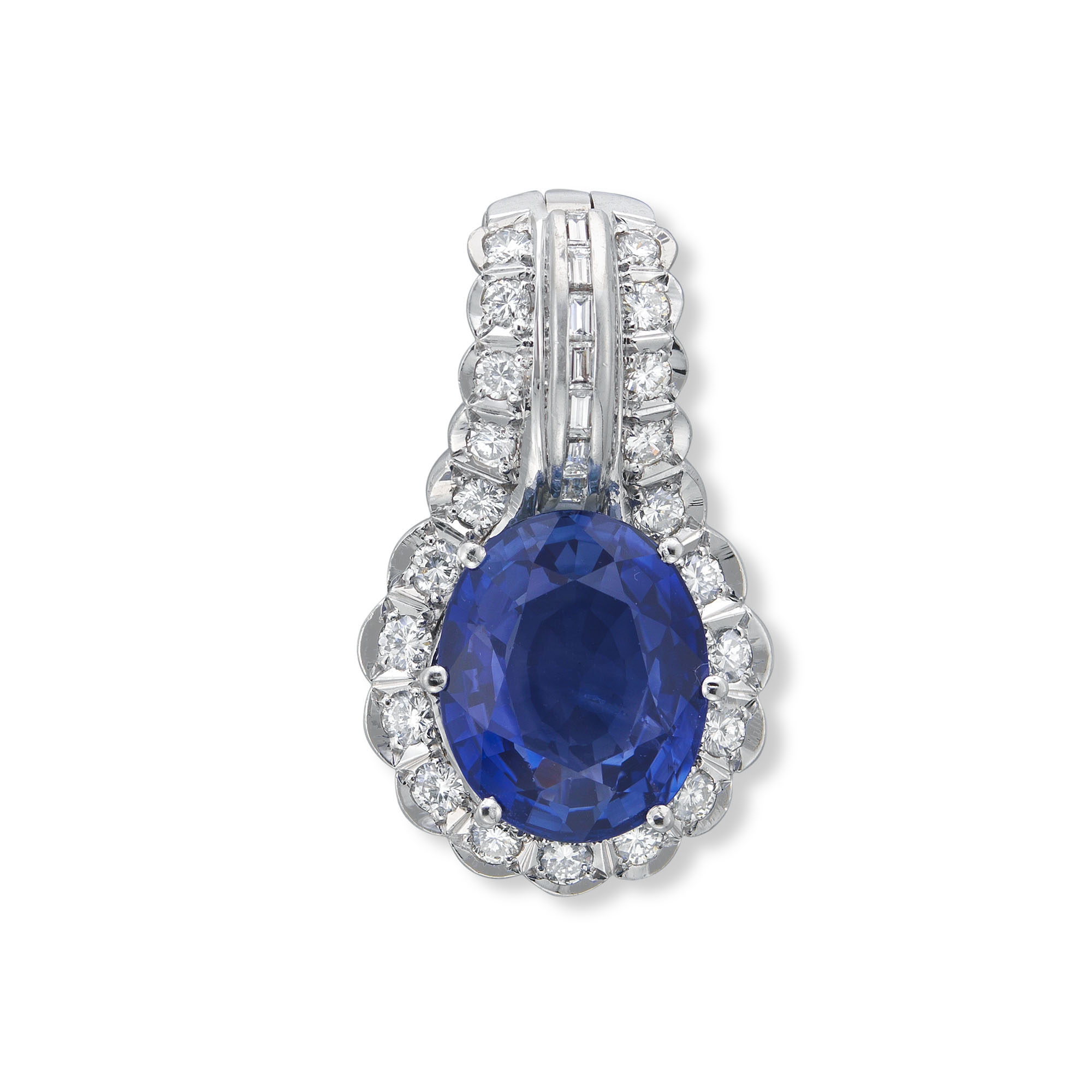 SAPPHIRE AND DIAMOND PENDANT, | Christie’s