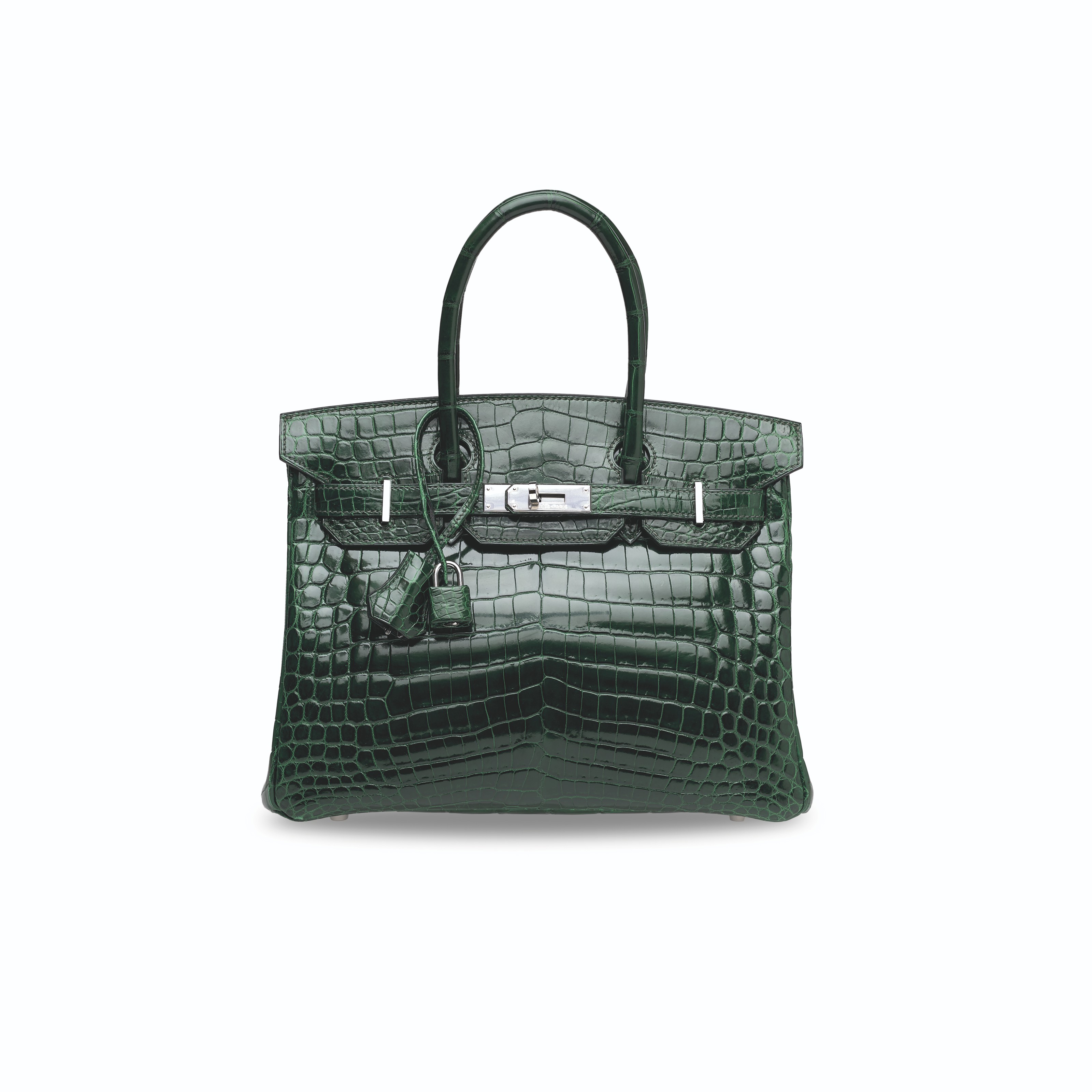 A SHINY JADE POROSUS CROCODILE BIRKIN 25 WITH GOLD HARDWARE, HERMÈS ...
