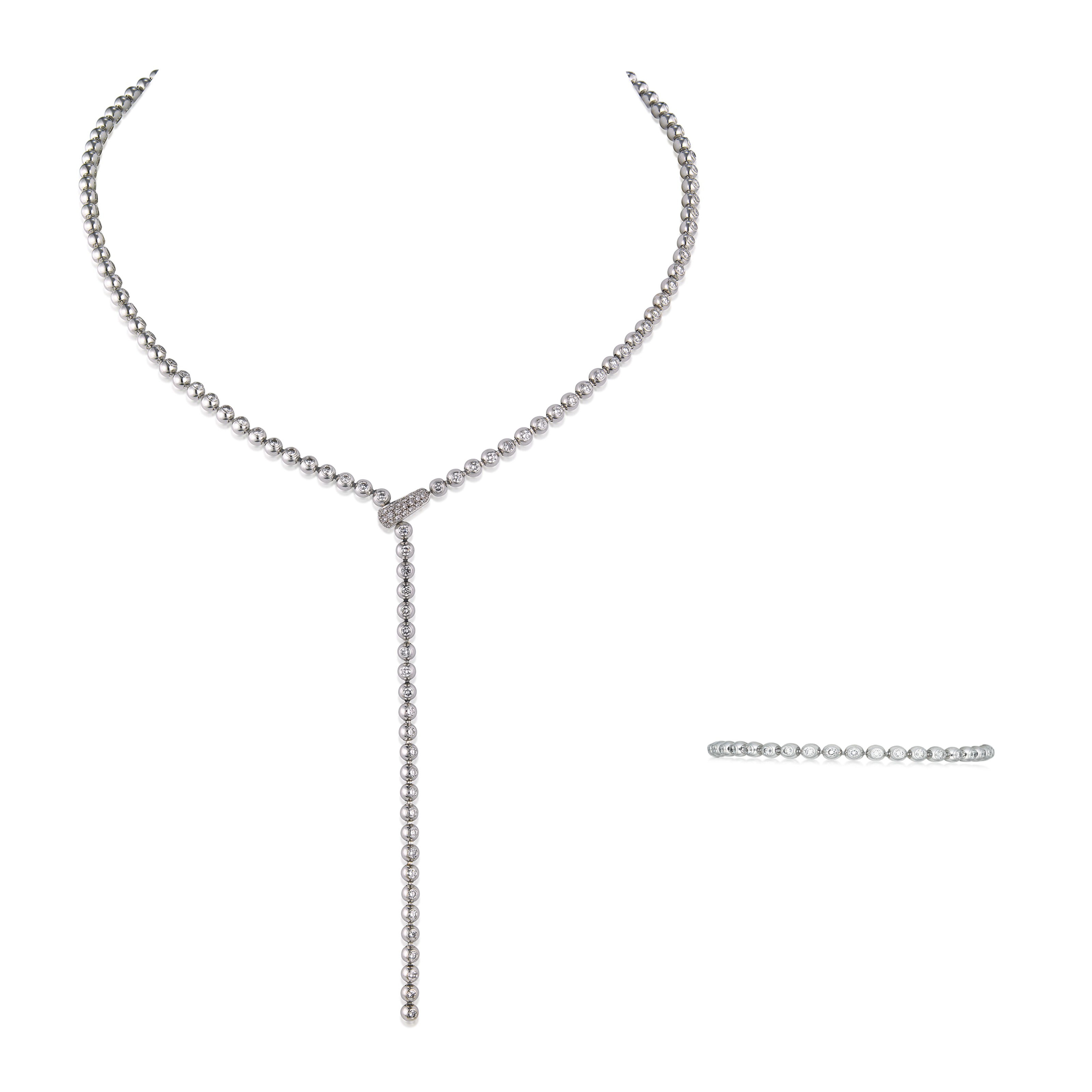 CARTIER DIAMOND NECKLACE AND BRACELET SET, | Christie’s