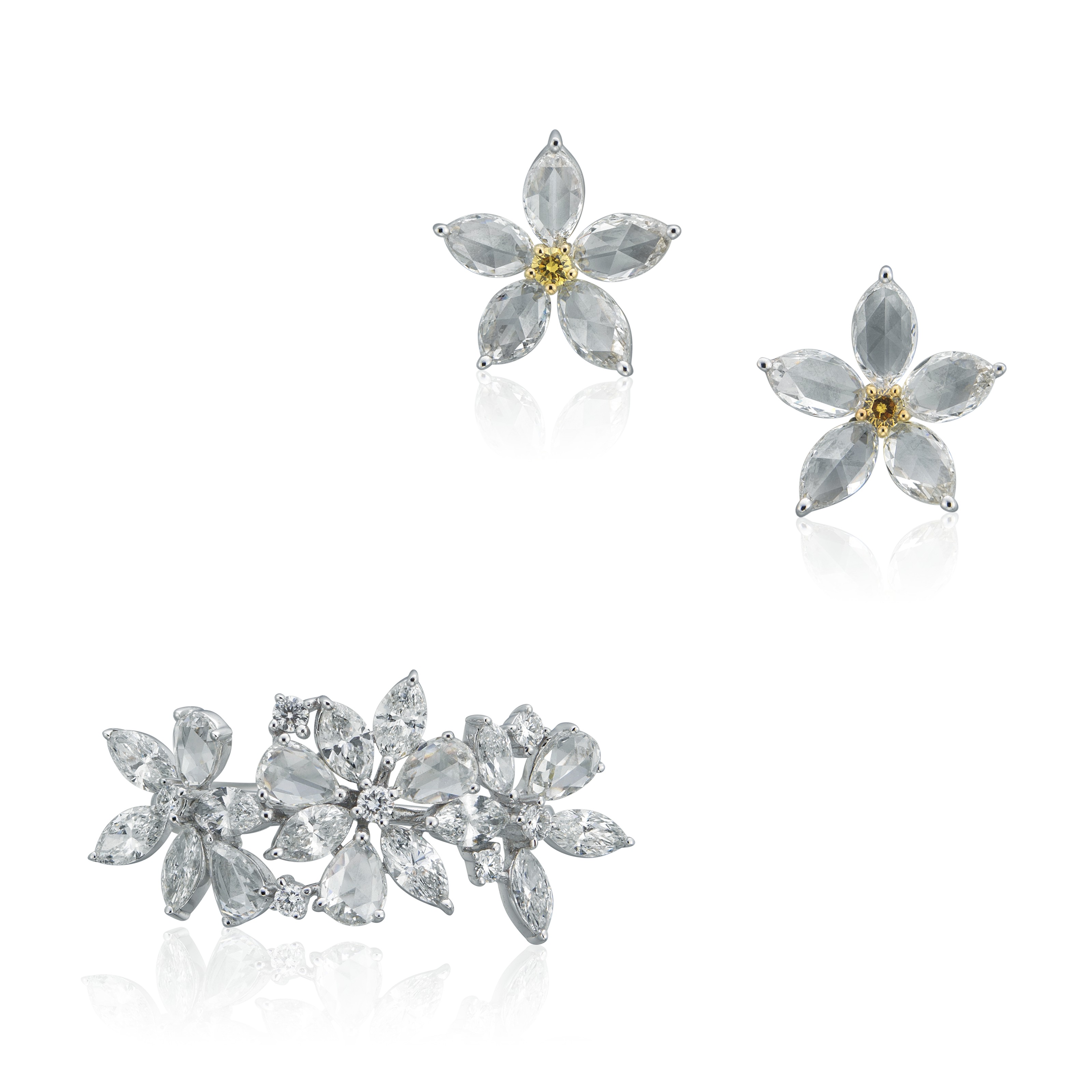 SET OF DIAMOND AND COLOURED DIAMOND JEWELLERY, | Christie’s