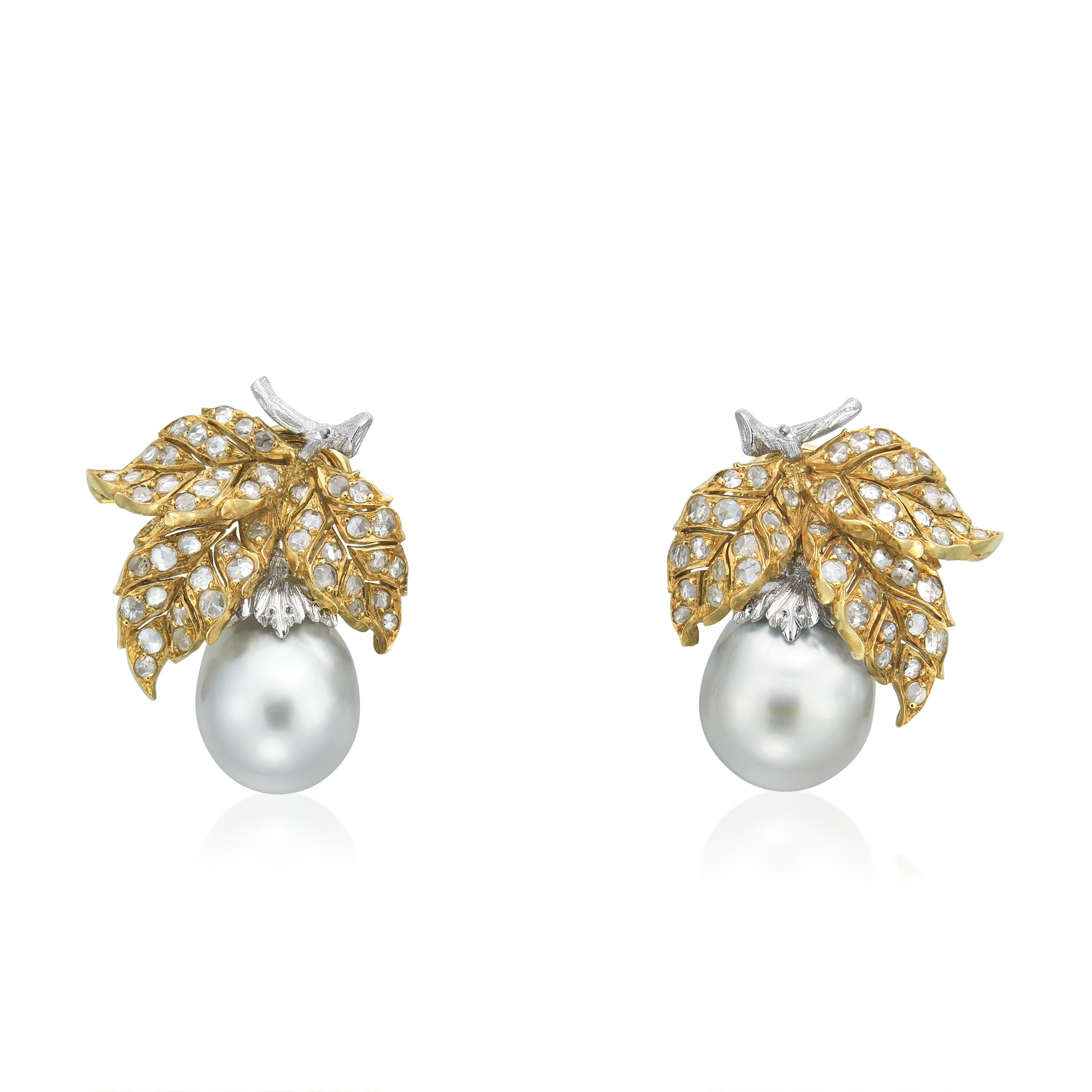 BUCCELLATI CULTURED PEARL AND DIAMOND EARRINGS, | Christie’s