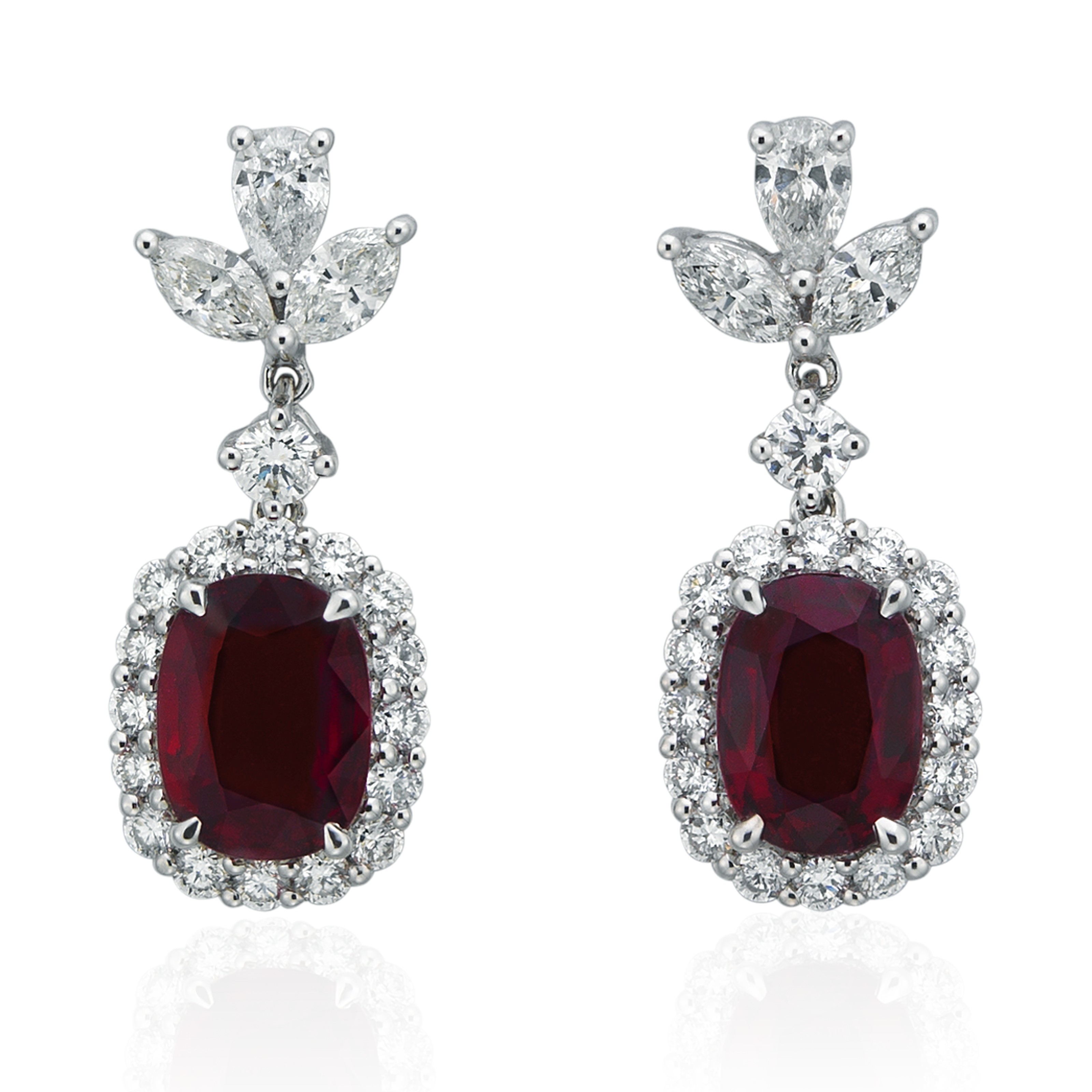 RUBY AND DIAMOND EARRINGS, | Christie’s