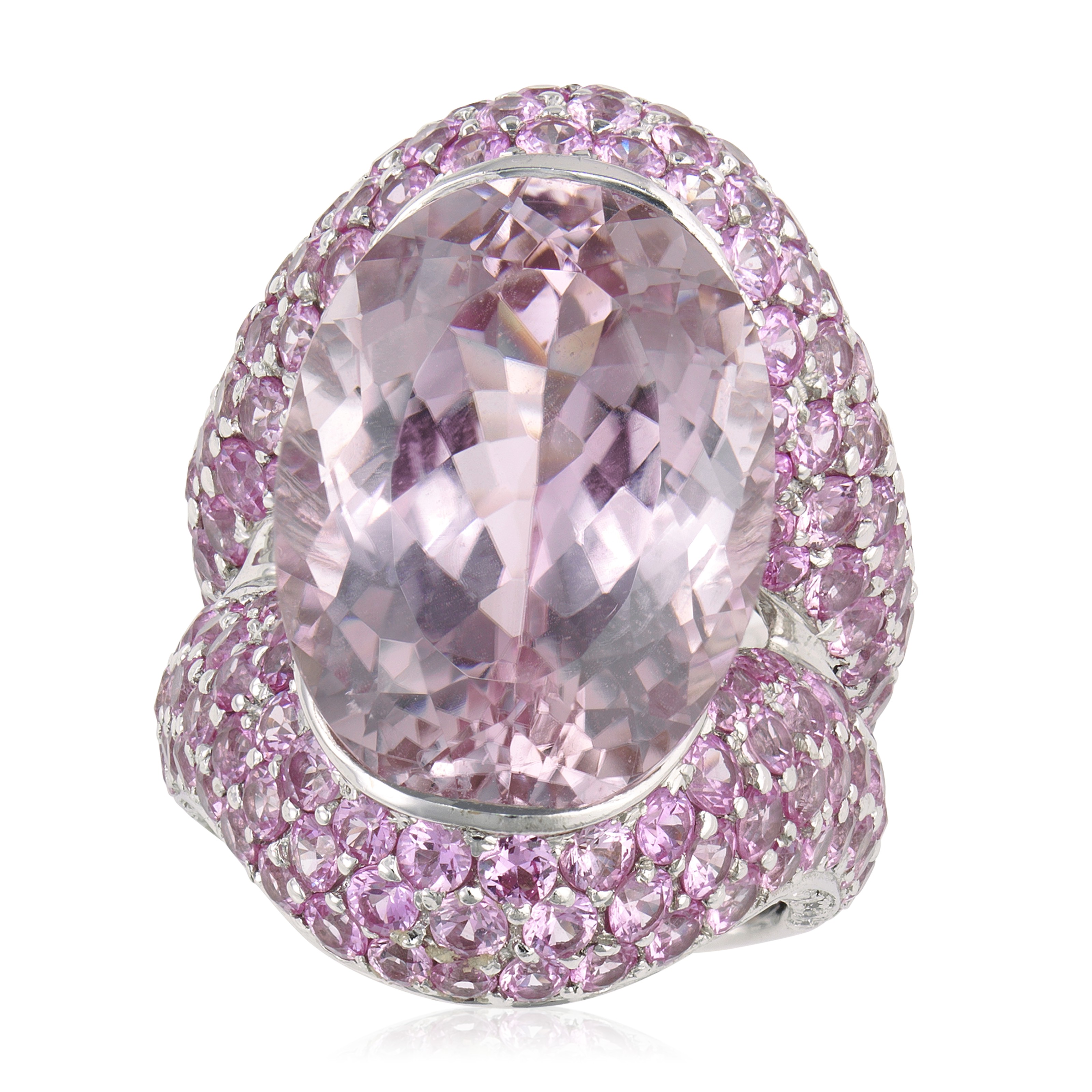 ADLER KUNZITE, COLOURED SAPPHIRE AND DIAMOND RING, | Christie’s