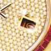 ROLEX. AN EXTREMELY RARE 18K GOLD, DIAMOND AND RUBY-SET AUTOMATIC ...
