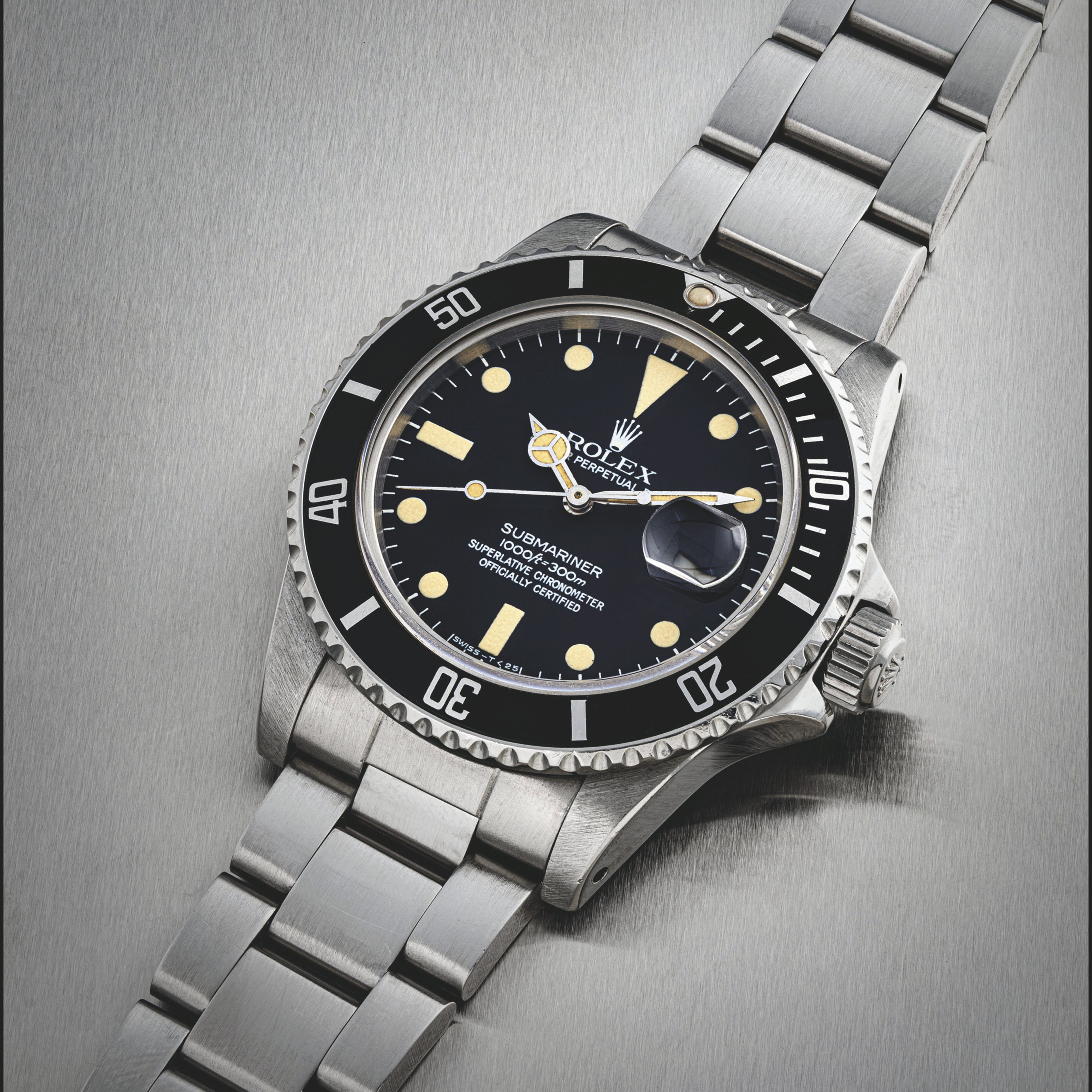 ROLEX. AN EXTREMELY RARE 18K GOLD, DIAMOND AND RUBY-SET AUTOMATIC ...