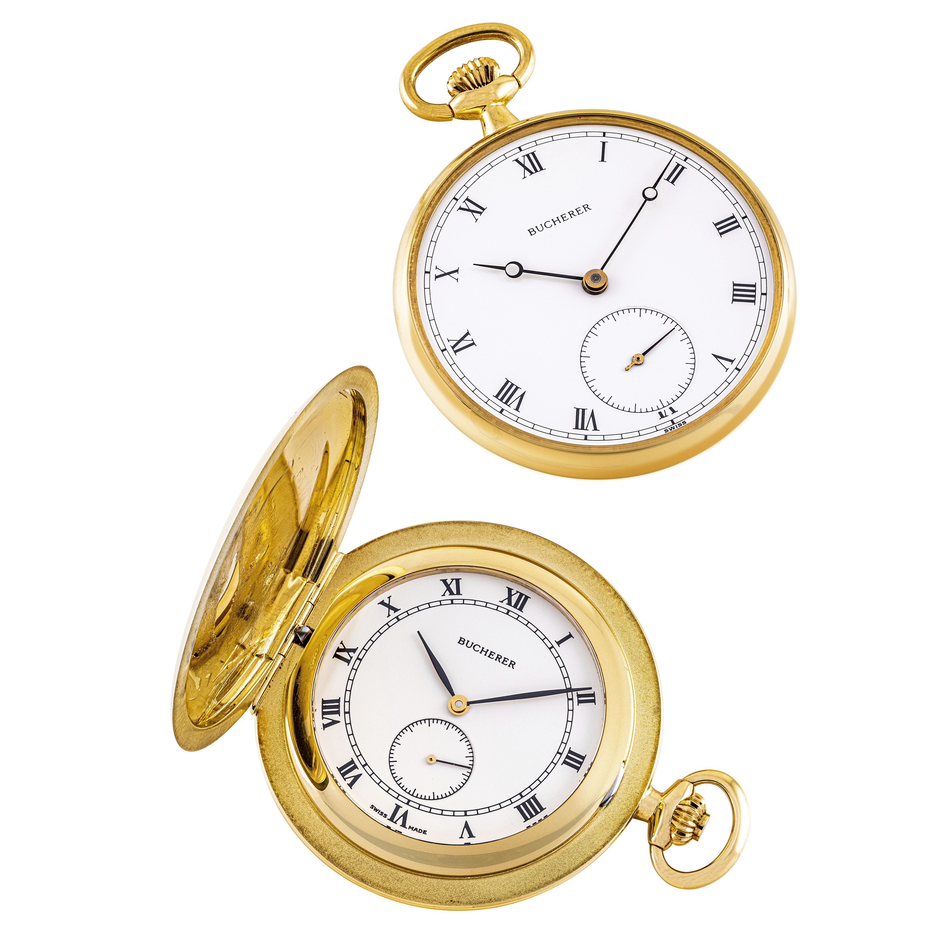 BUCHERER, TWO PIECES OF GOLD POCKET WATCHES, | Christie’s
