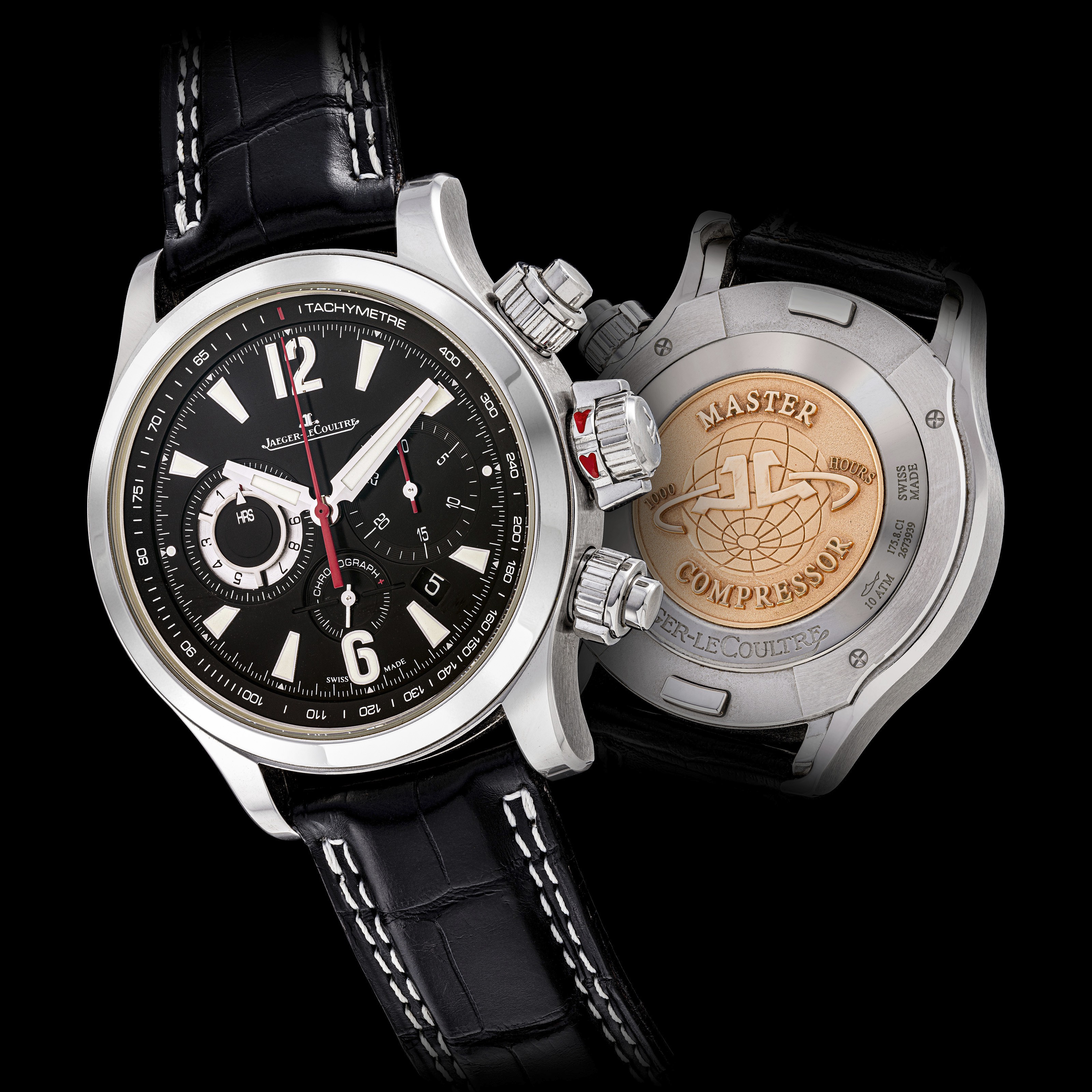 JAEGER-LECOULTRE, MASTER COMPRESSOR CHRONOGRAPH, STEEL WITH DATE ...