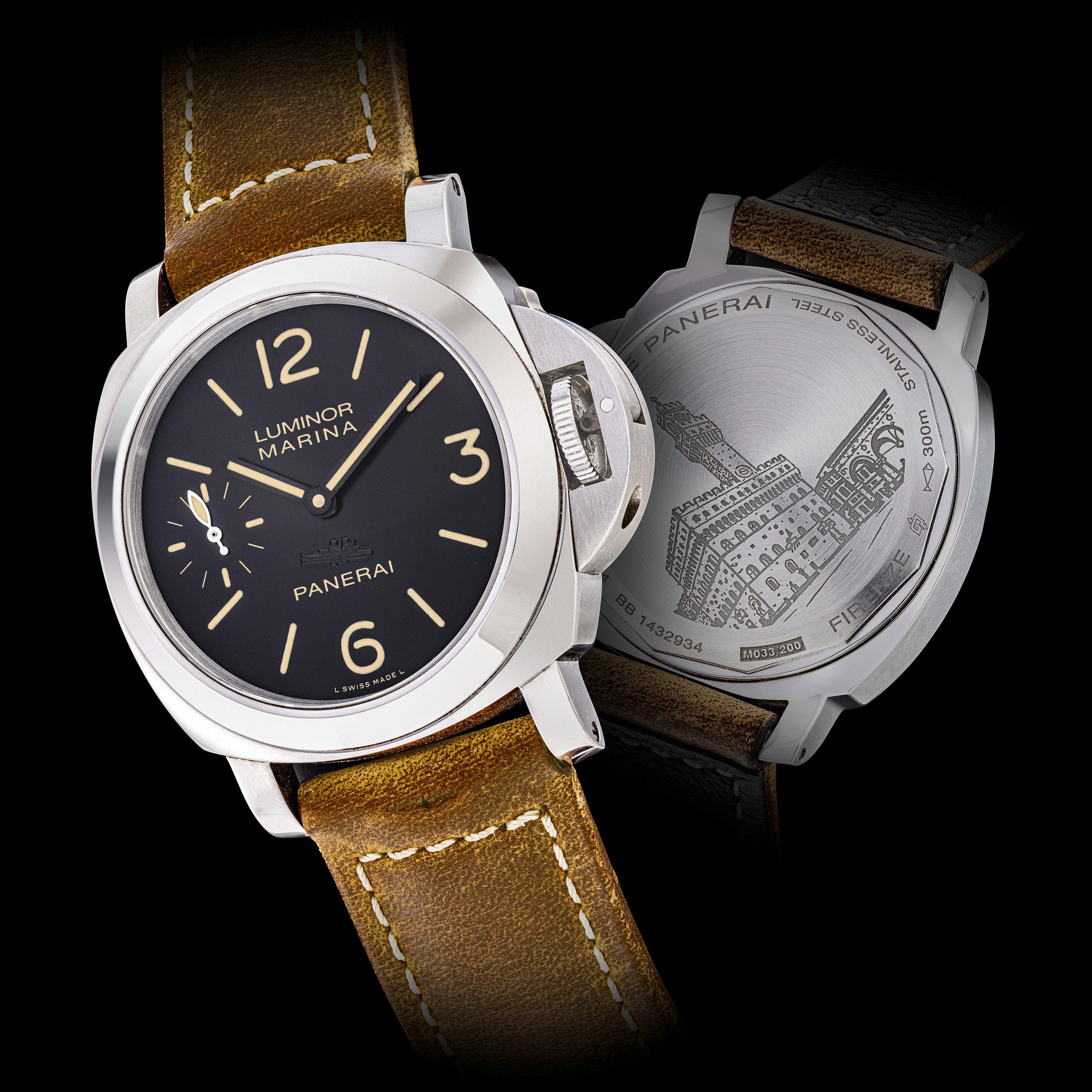 PANERAI, BOUTIQUE LIMITED EDITION, LUMINOR MARINA, STEEL WITH UNO ...
