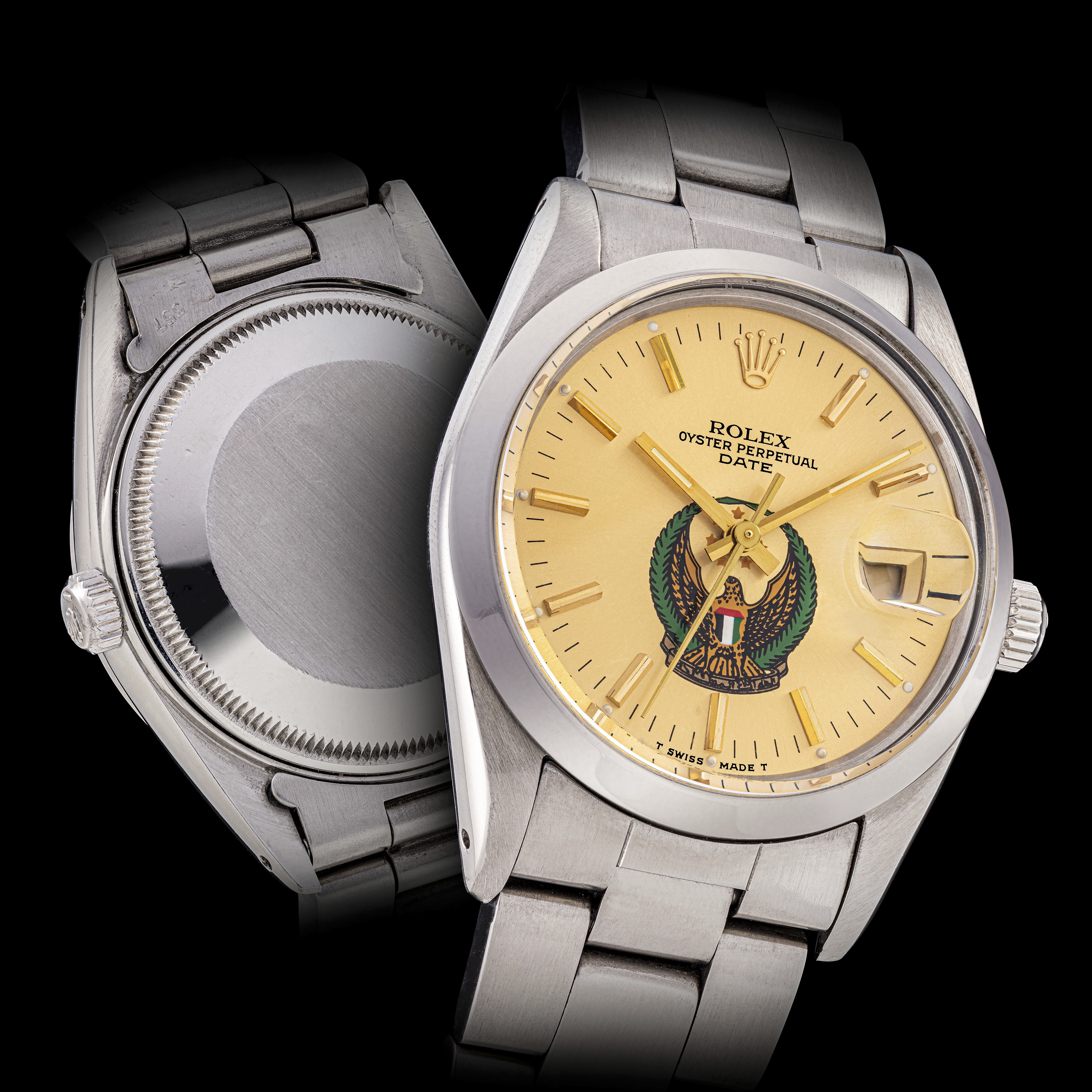 ROLEX, OYSTER DATE WITH UAE MILITARY EMBLEM, REF. 15000, | Christie’s